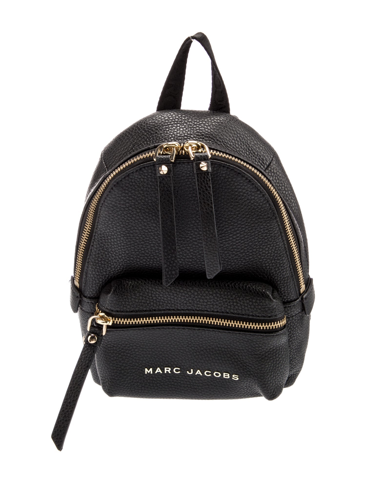 Marc Jacobs Leather Backpack - Black Backpacks, Handbags - MAR205326 ...