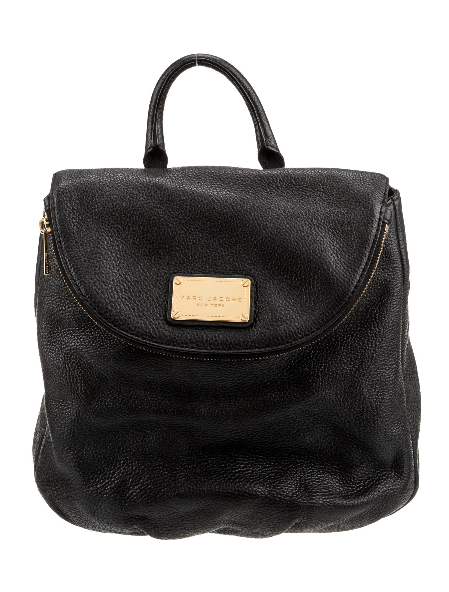 Marc Jacobs Leather Backpack - Black Backpacks, Handbags - MAR205355 ...