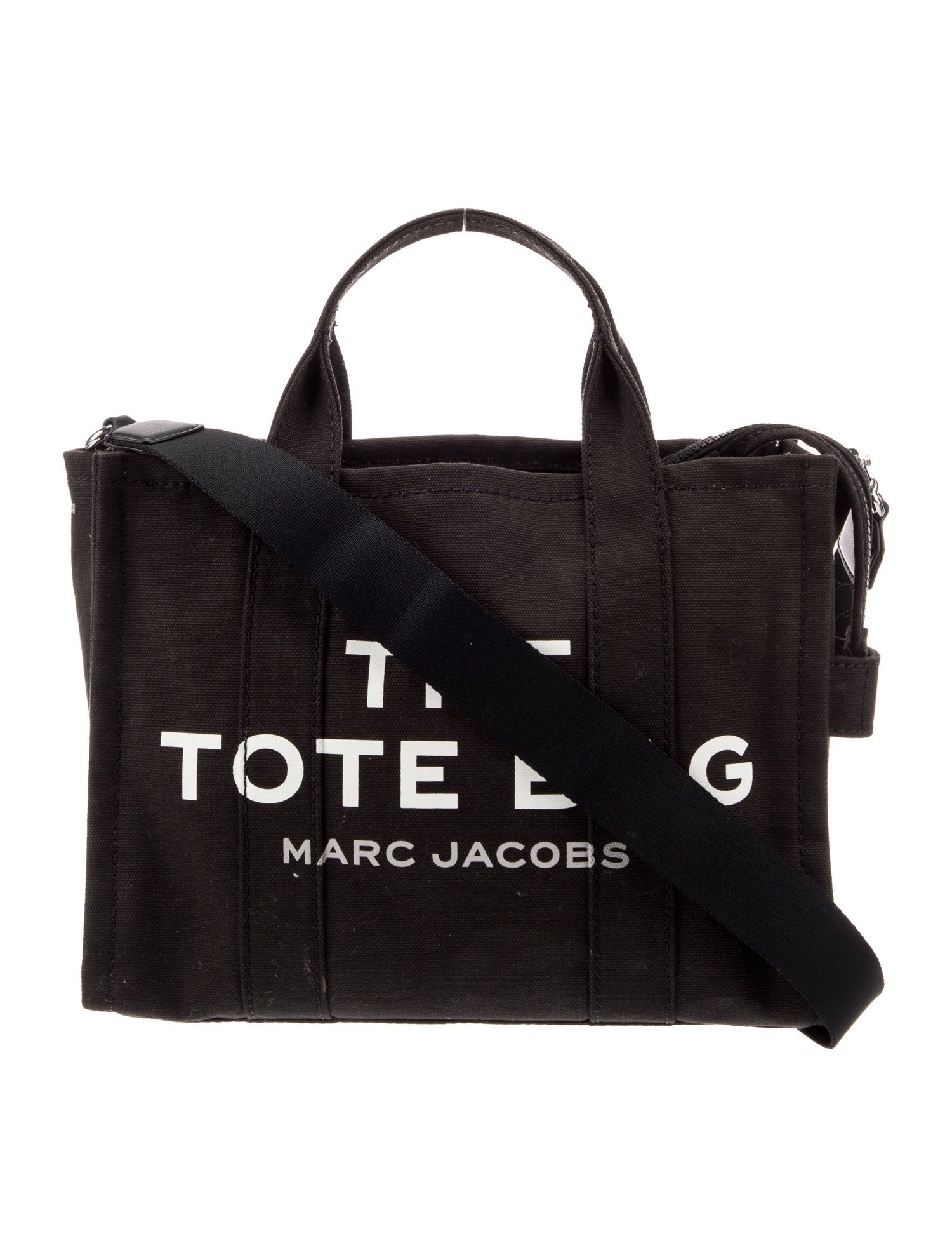 Marc Jacobs Canvas Messenger Bag - Black Totes, Handbags - MAR207137 ...