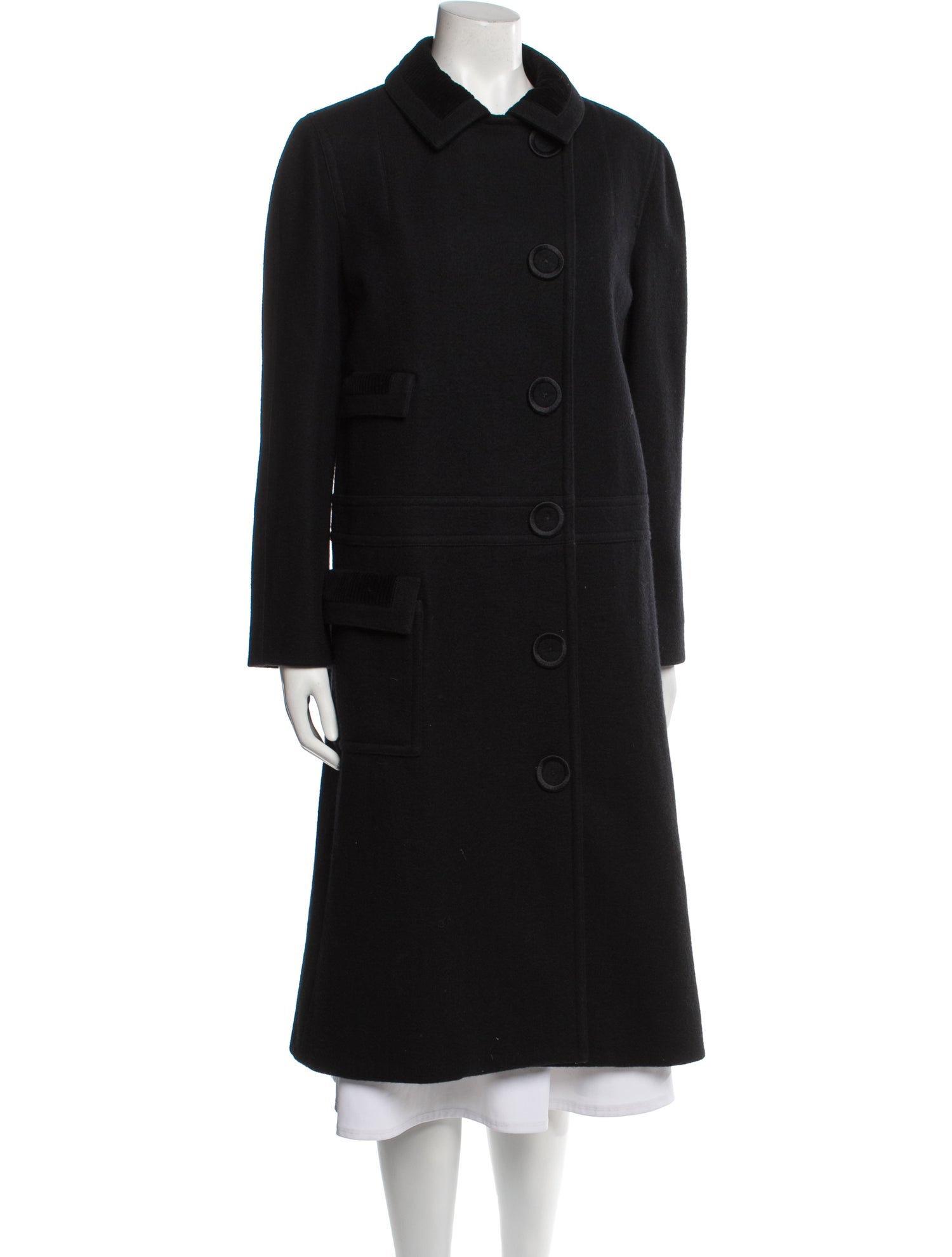 Marc Jacobs Wool Trench Coat - Black Coats, Clothing - MAR207667 | The ...