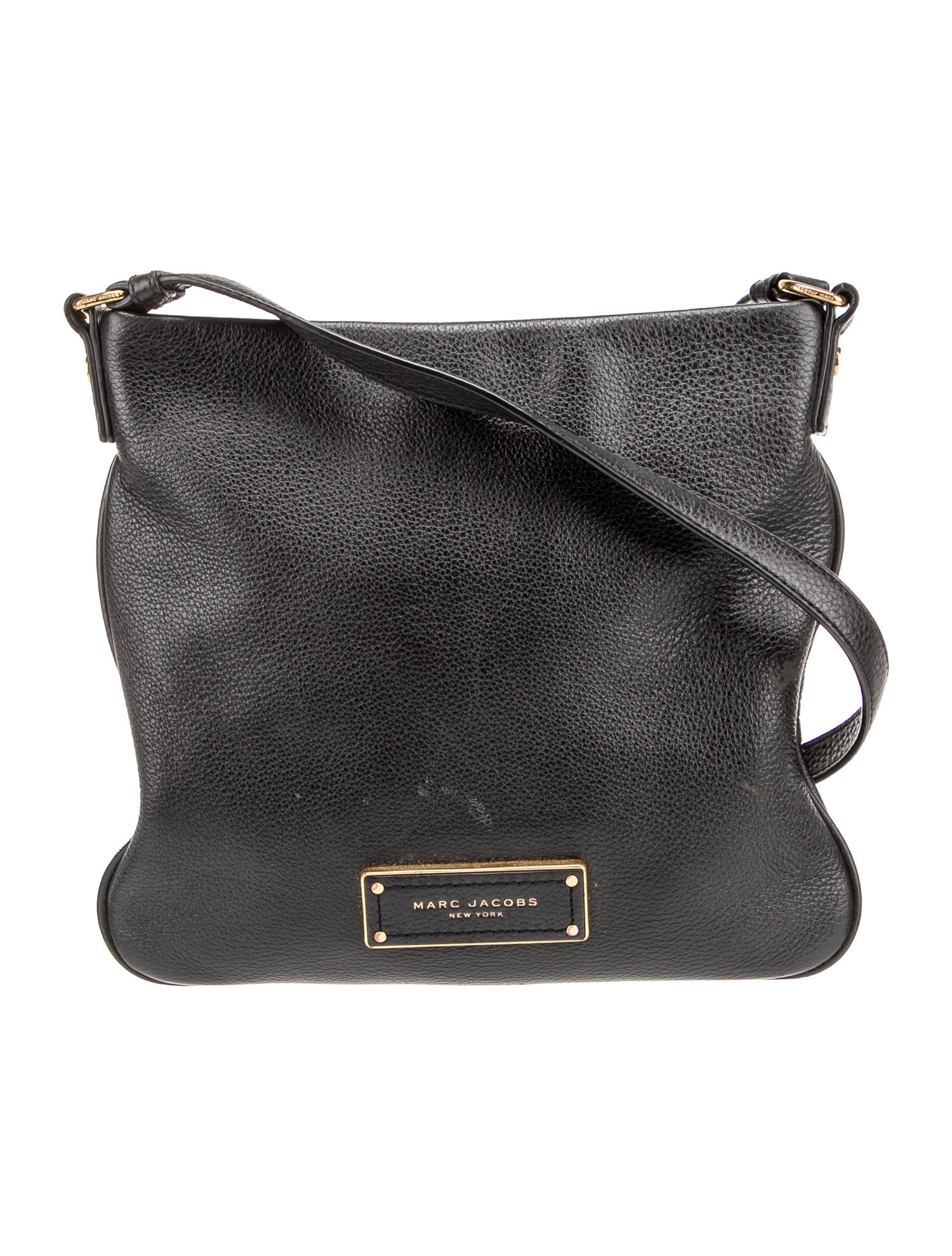 Marc Jacobs Leather Messenger Bag - Black Crossbody Bags, Handbags ...
