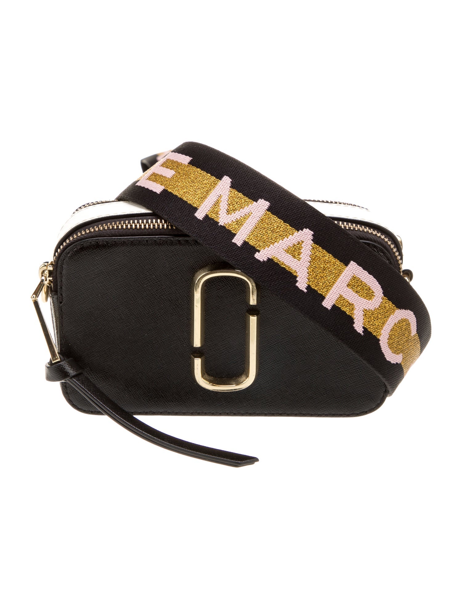 Marc Jacobs Saffiano Leather Minaudière - Black Crossbody Bags ...