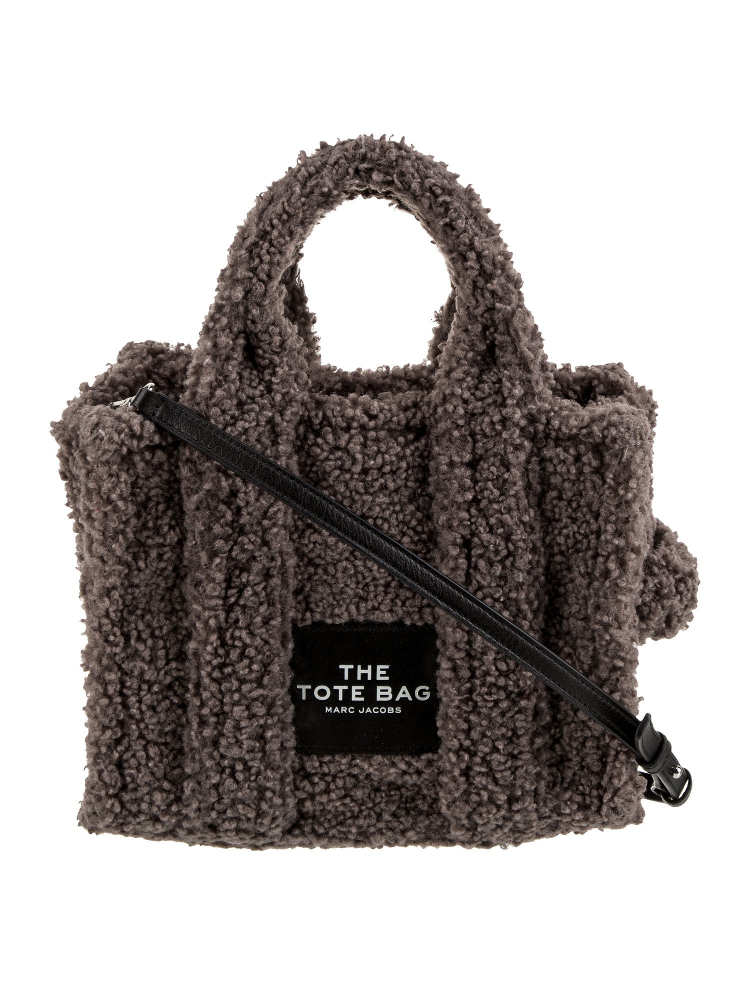 Marc Jacobs Shearling Top Handle Bag - Grey Handle Bags, Handbags ...