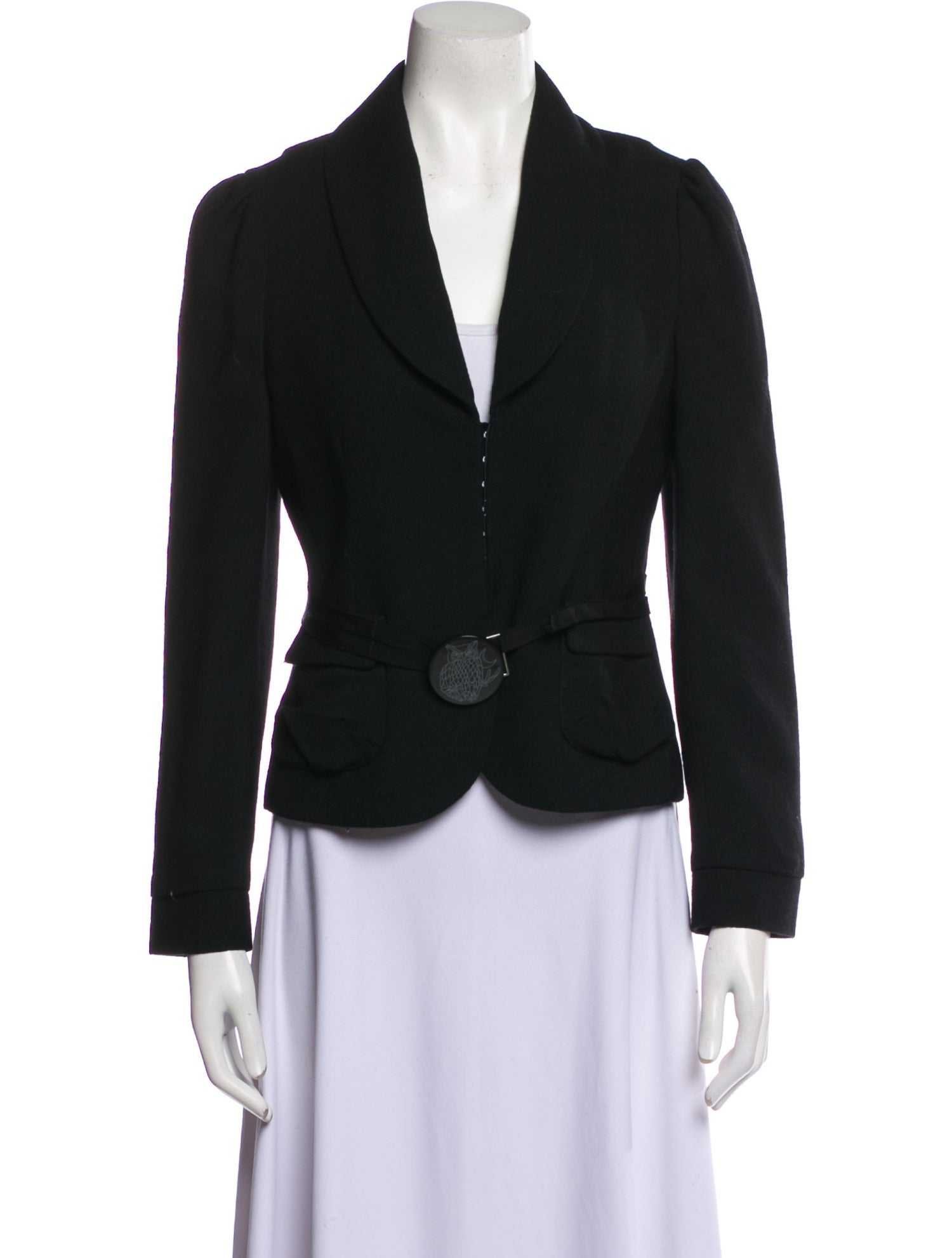 Marc Jacobs Wool Blazer - Black Jackets, Clothing - MAR211431 | The ...