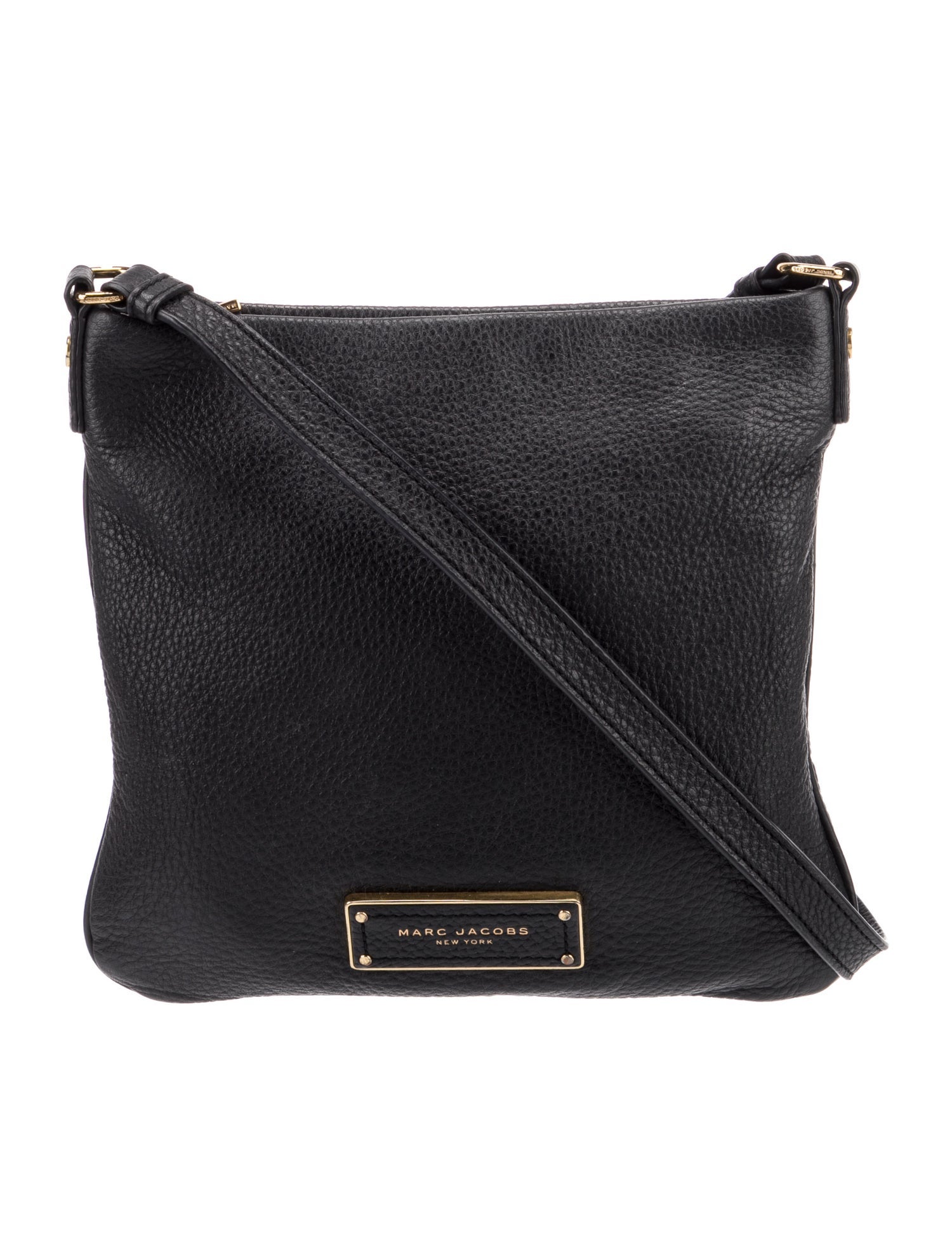 Marc Jacobs Leather Messenger Bag - Black Crossbody Bags, Handbags ...