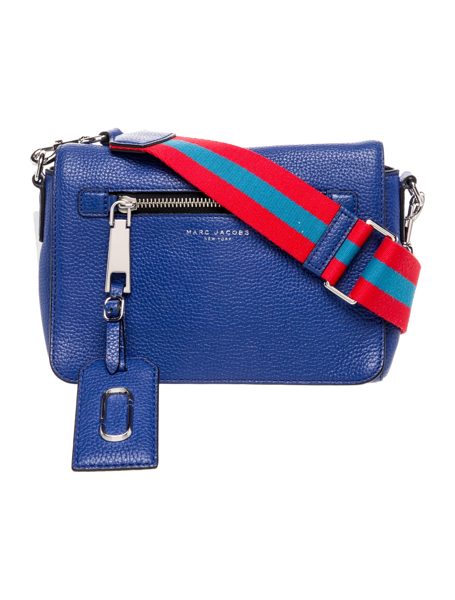Marc Jacobs Leather Messenger Bag - Blue Crossbody Bags, Handbags ...