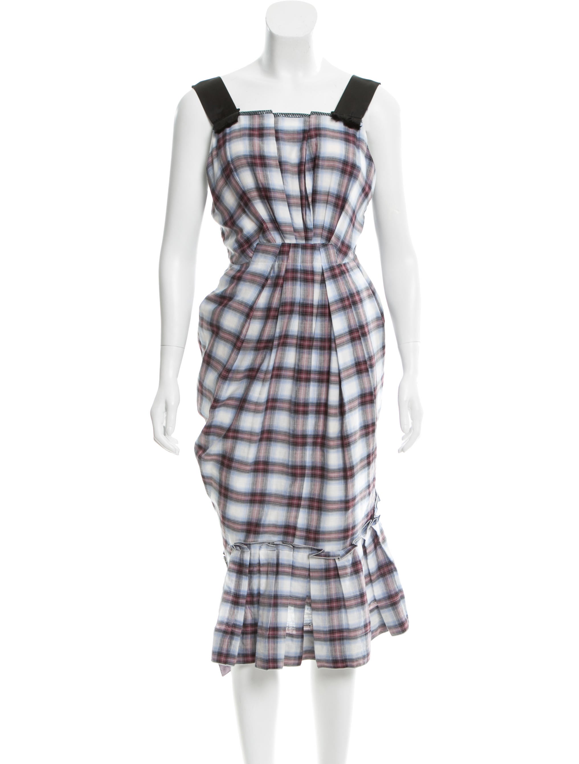 Marc Jacobs Plaid Sleeveless Dress - Clothing - MAR39563 | The RealReal