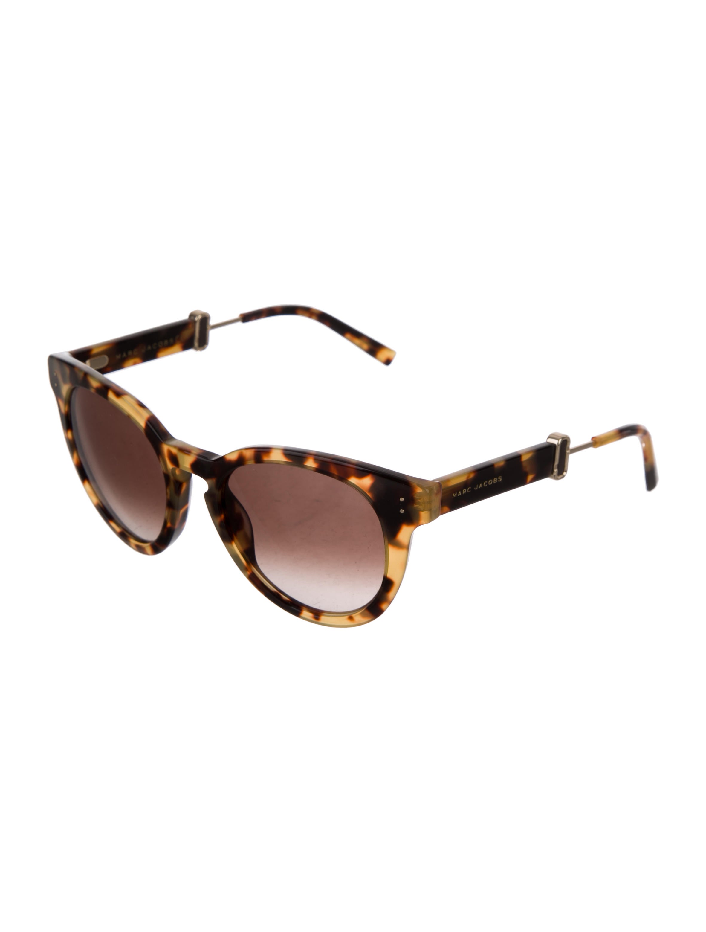 Marc Jacobs Tortoiseshell Round Sunglasses - Sunglasses, Accessories ...