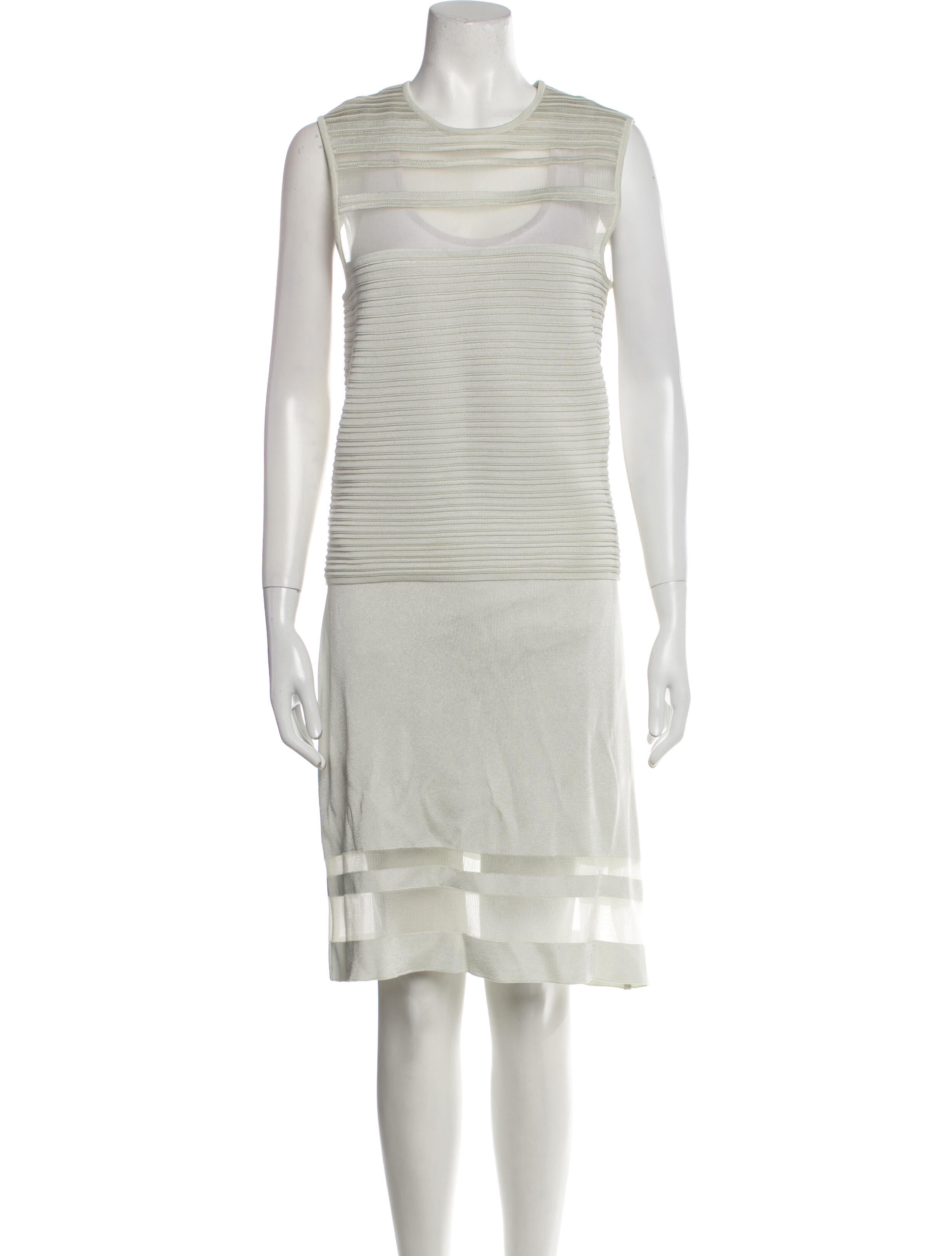 Marina Spadafora Striped Skirt Suit - Grey Suits and Sets, Clothing ...