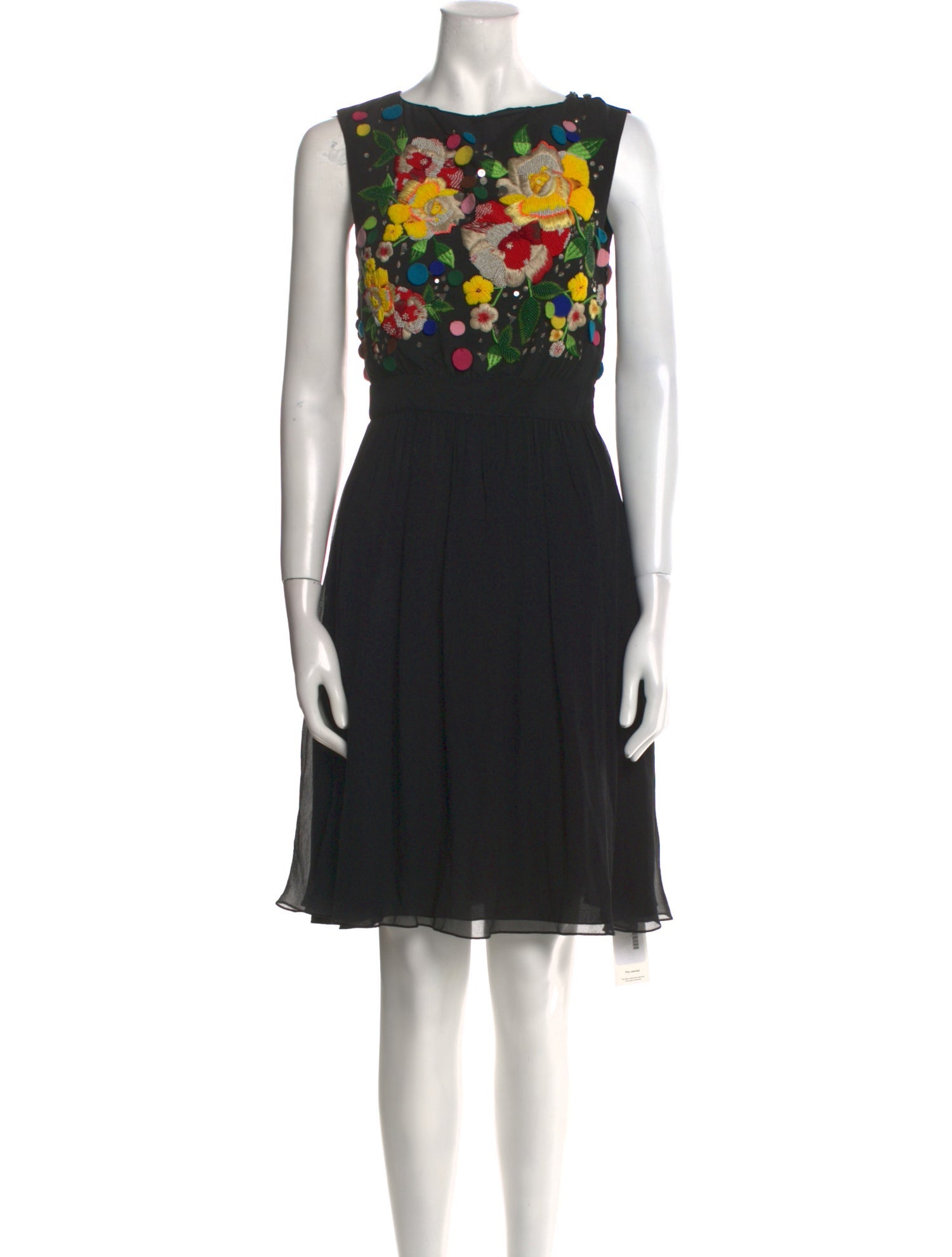 Matthew Williamson Silk Knee-Length Dress - Black Dresses, Clothing ...