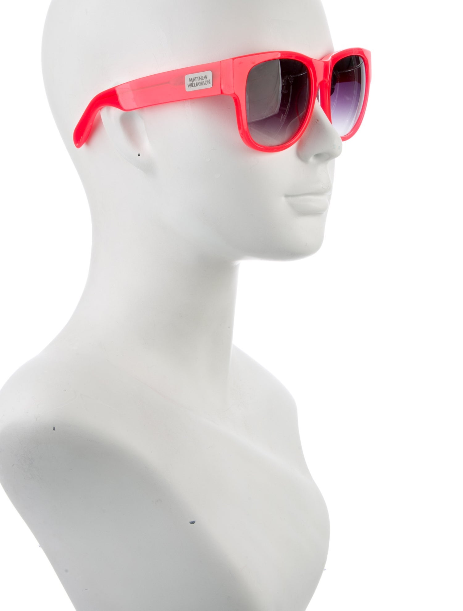 Matthew Williamson Oversize Tinted Sunglasses - Pink Sunglasses ...