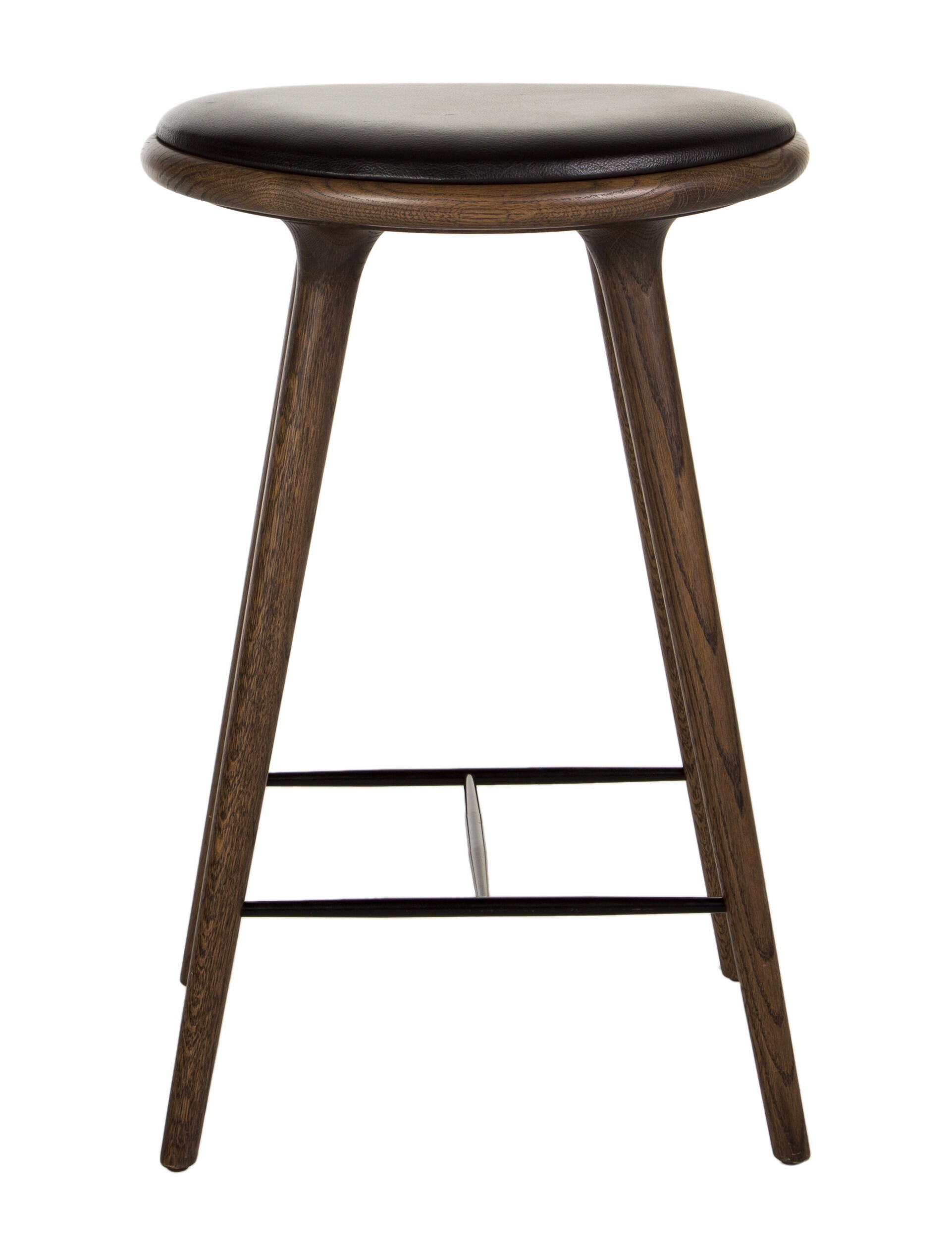 Mater Pair of Oak High Stools - Black, 2 pieces Seating, Furniture ...