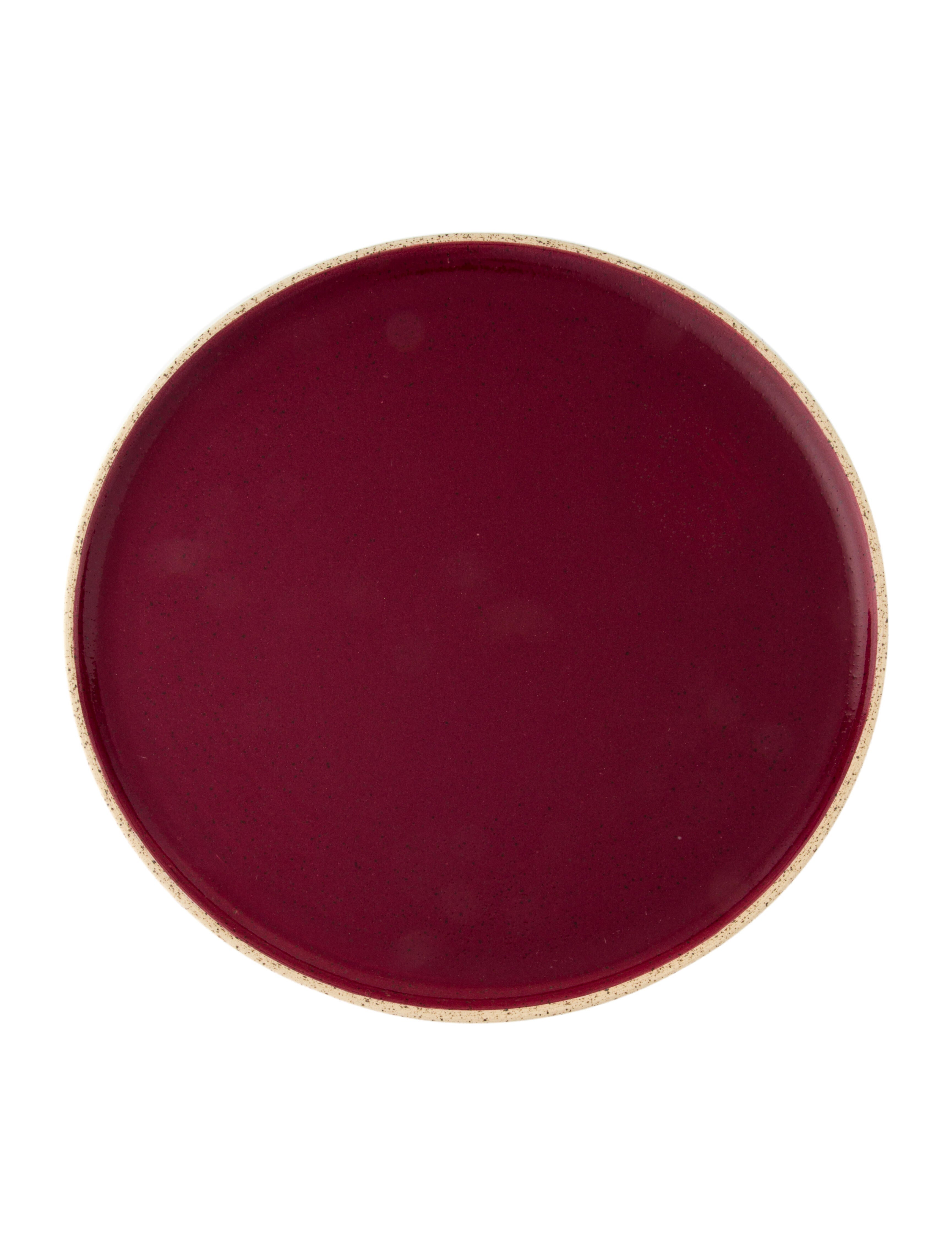 Match Stoneware TRR Custom Plate - Red Dinnerware & Flatware, Tabletop ...