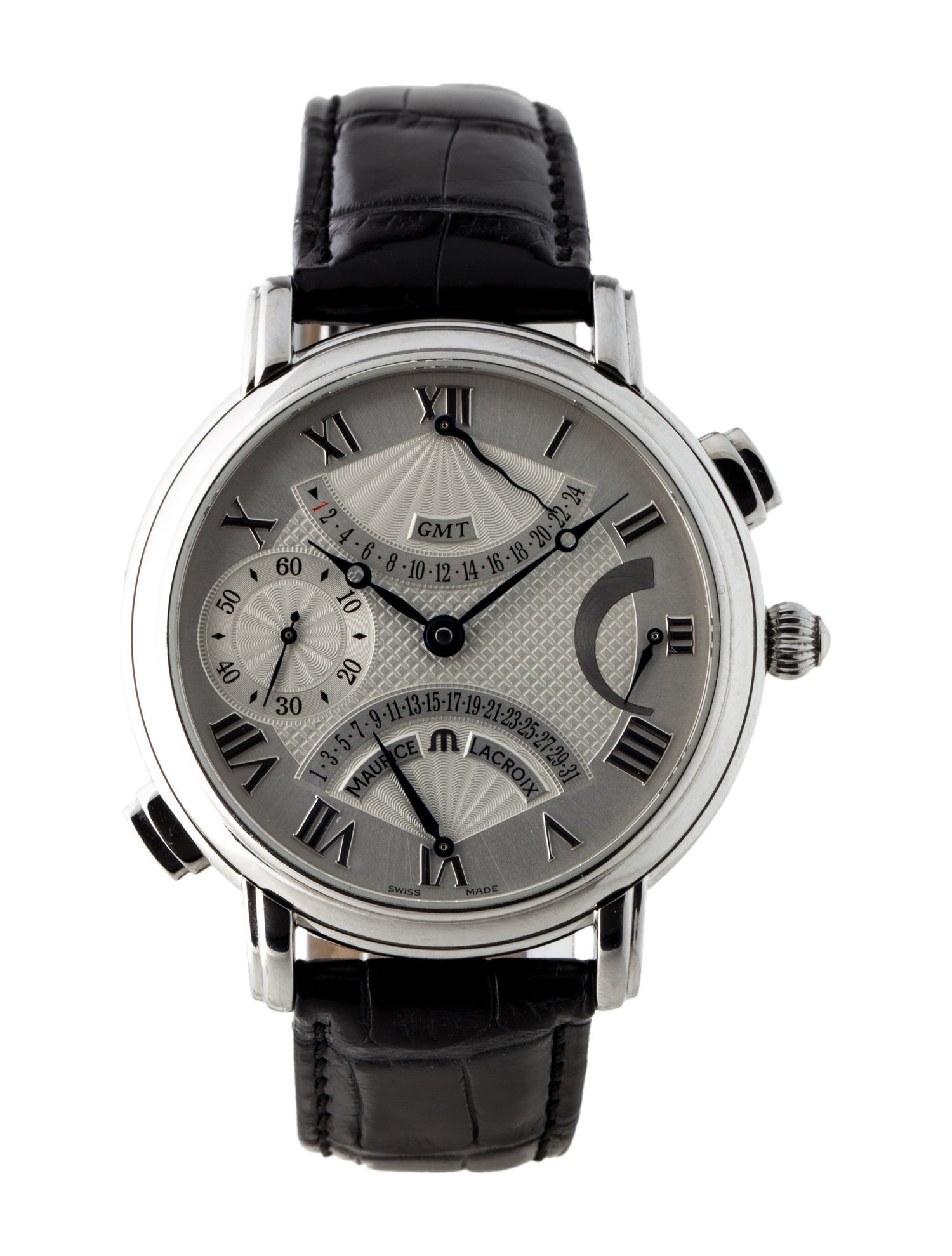 Maurice Lacroix Masterpiece Double Retrograde Watch - MP7018-SS001-110 ...