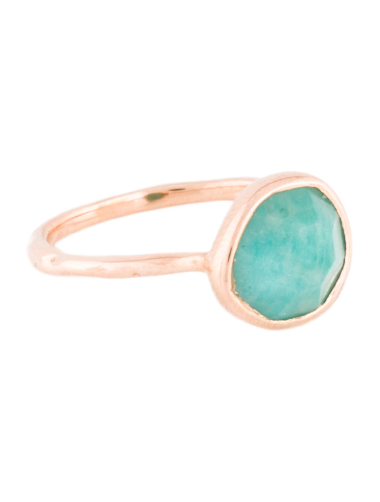 Monica Vinader Amazonite Siren Stacking Ring - 18K Rose Gold-Plated ...