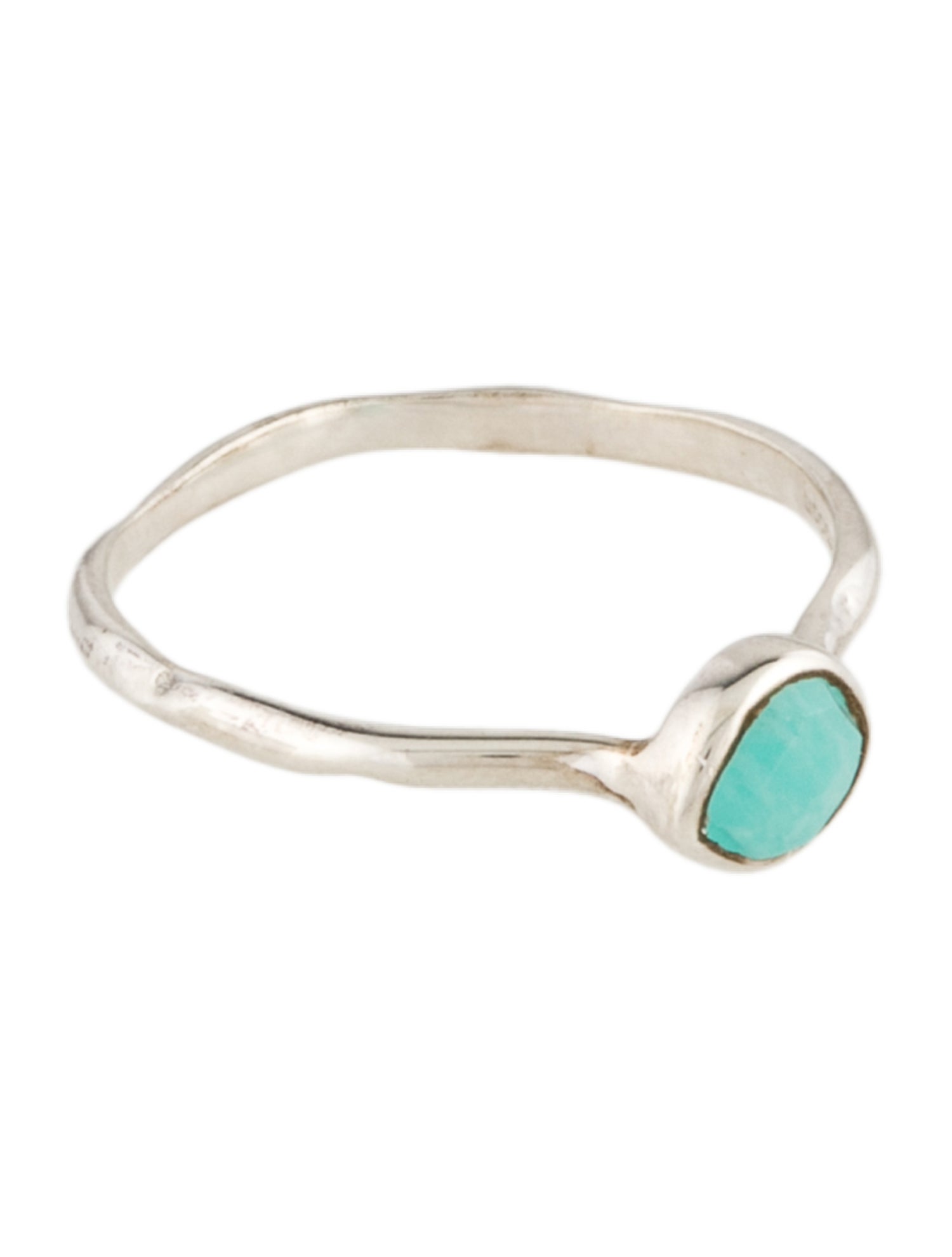 Monica Vinader Amazonite Siren Small Stacking Ring - Sterling Silver ...