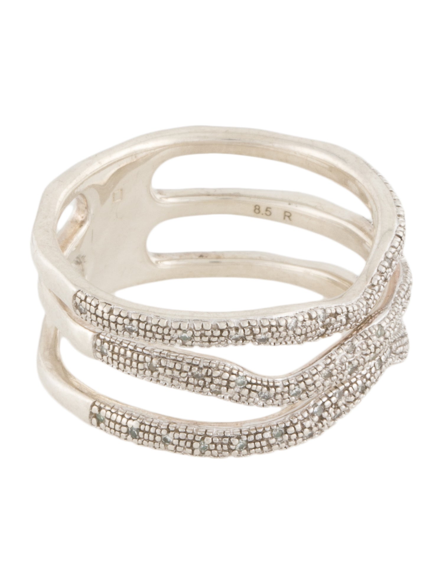 Pomellato Two Tone Diamond Tango Ring Band - Gold, 18K Rose Gold Band ...