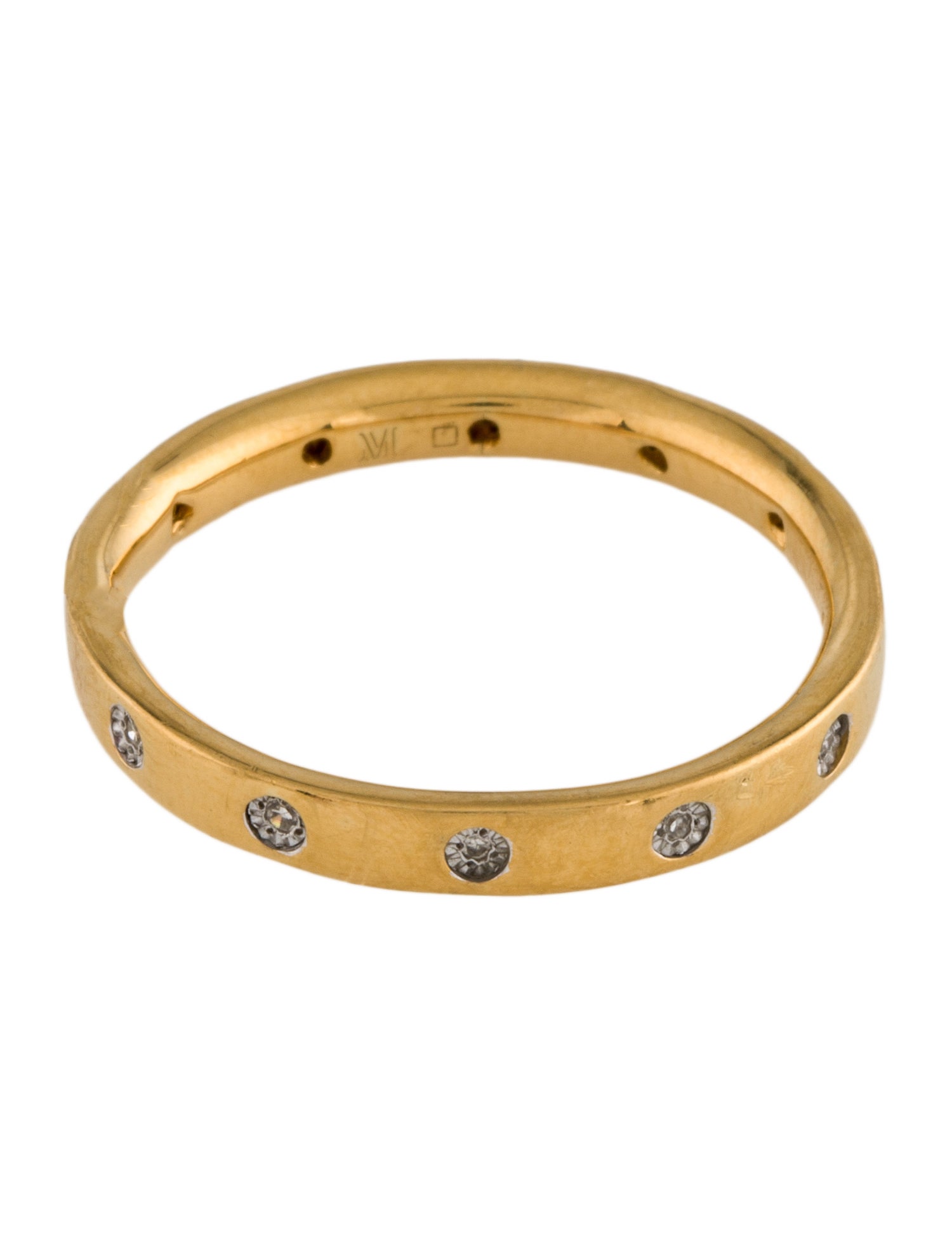 Monica Vinader Diamond Fiji Band Ring - 18K Vermeil Band, Rings ...