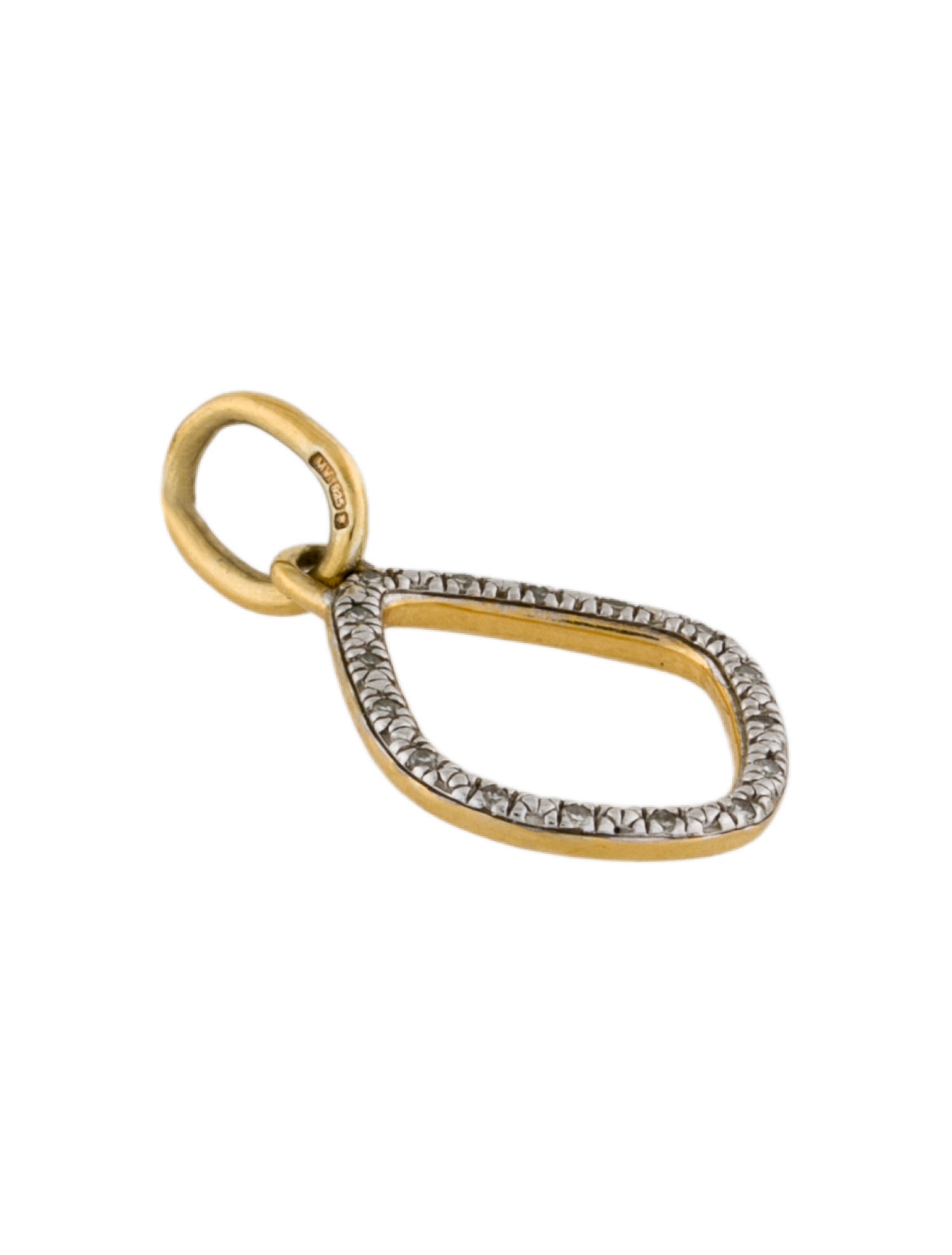 Monica Vinader Diamond Riva Kite Pendant Charm - Pendant Necklace ...