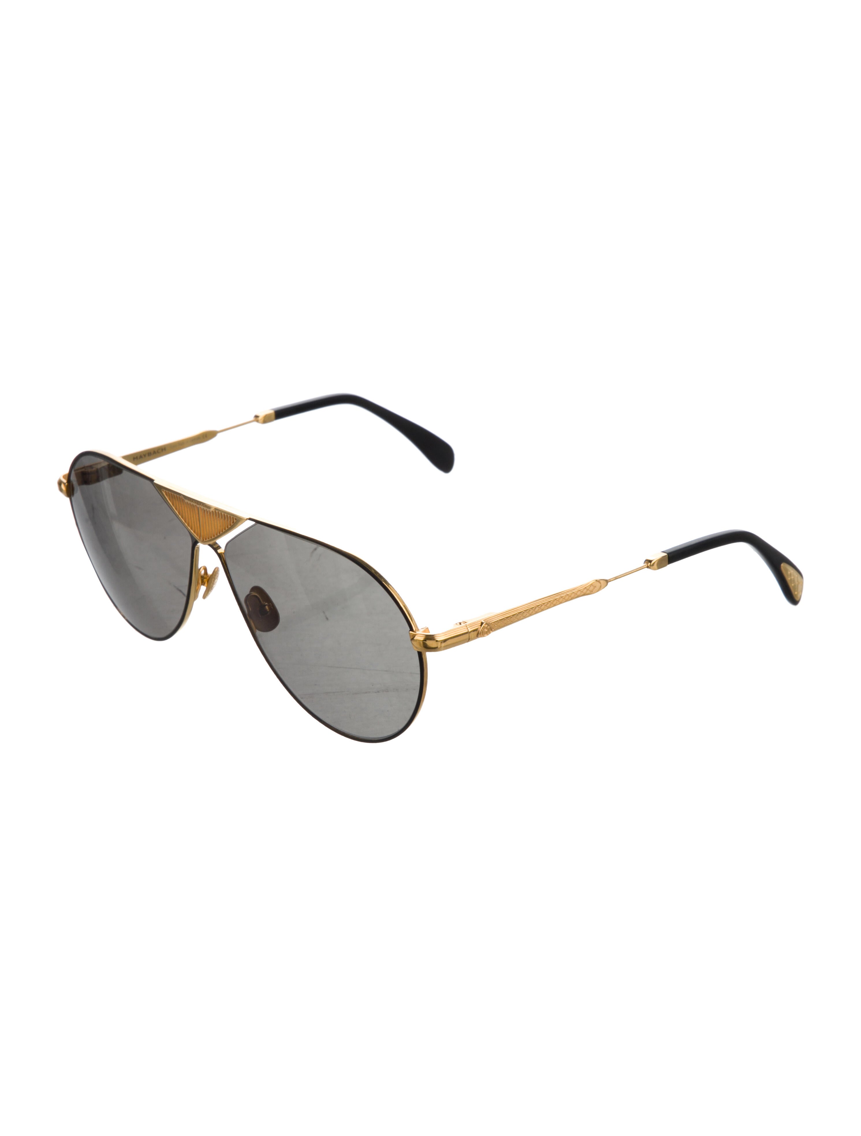 Maybach Aviator Tinted Sunglasses - Gold Sunglasses, Accessories ...
