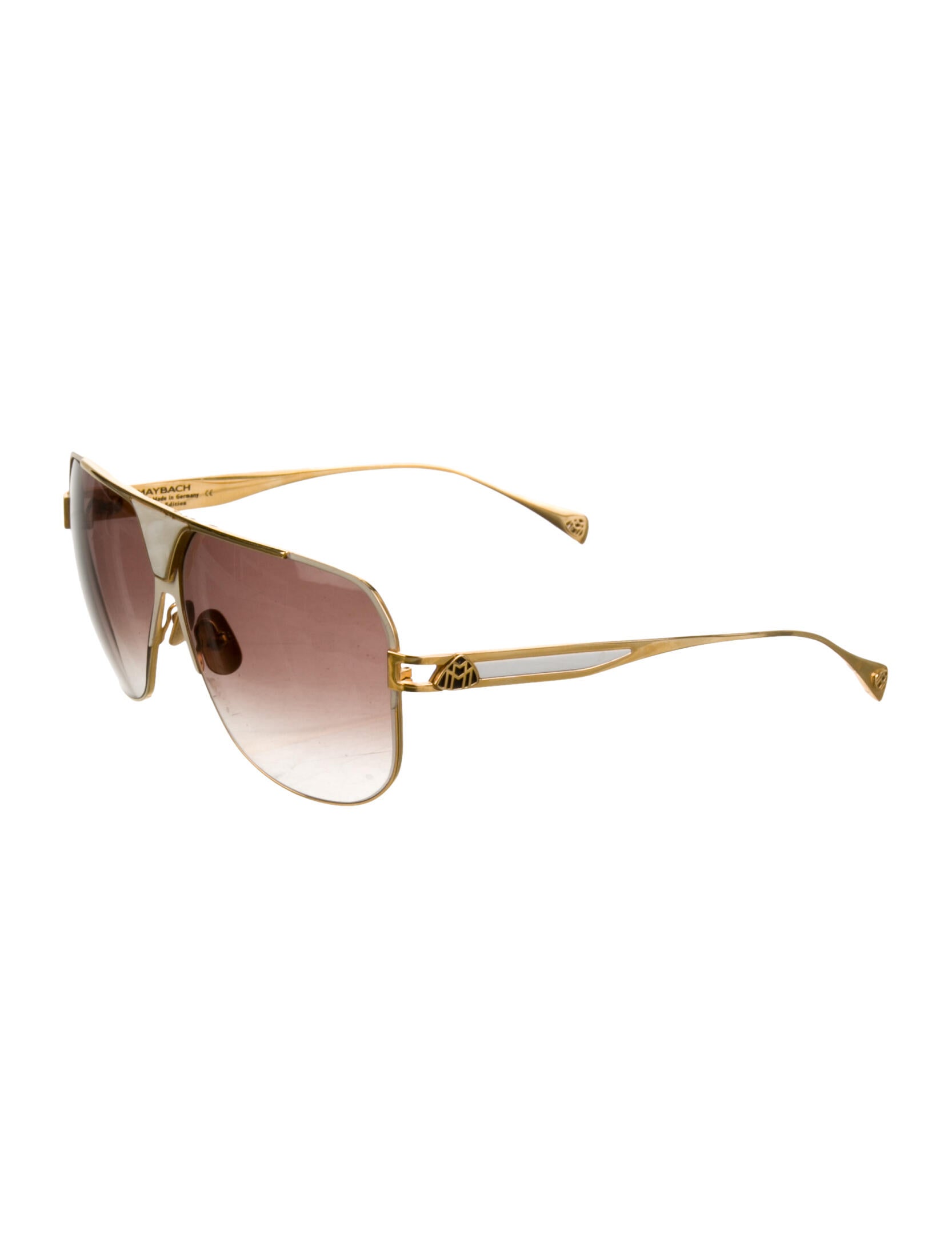 Maybach Aviator Gradient Sunglasses - Gold Sunglasses, Accessories ...