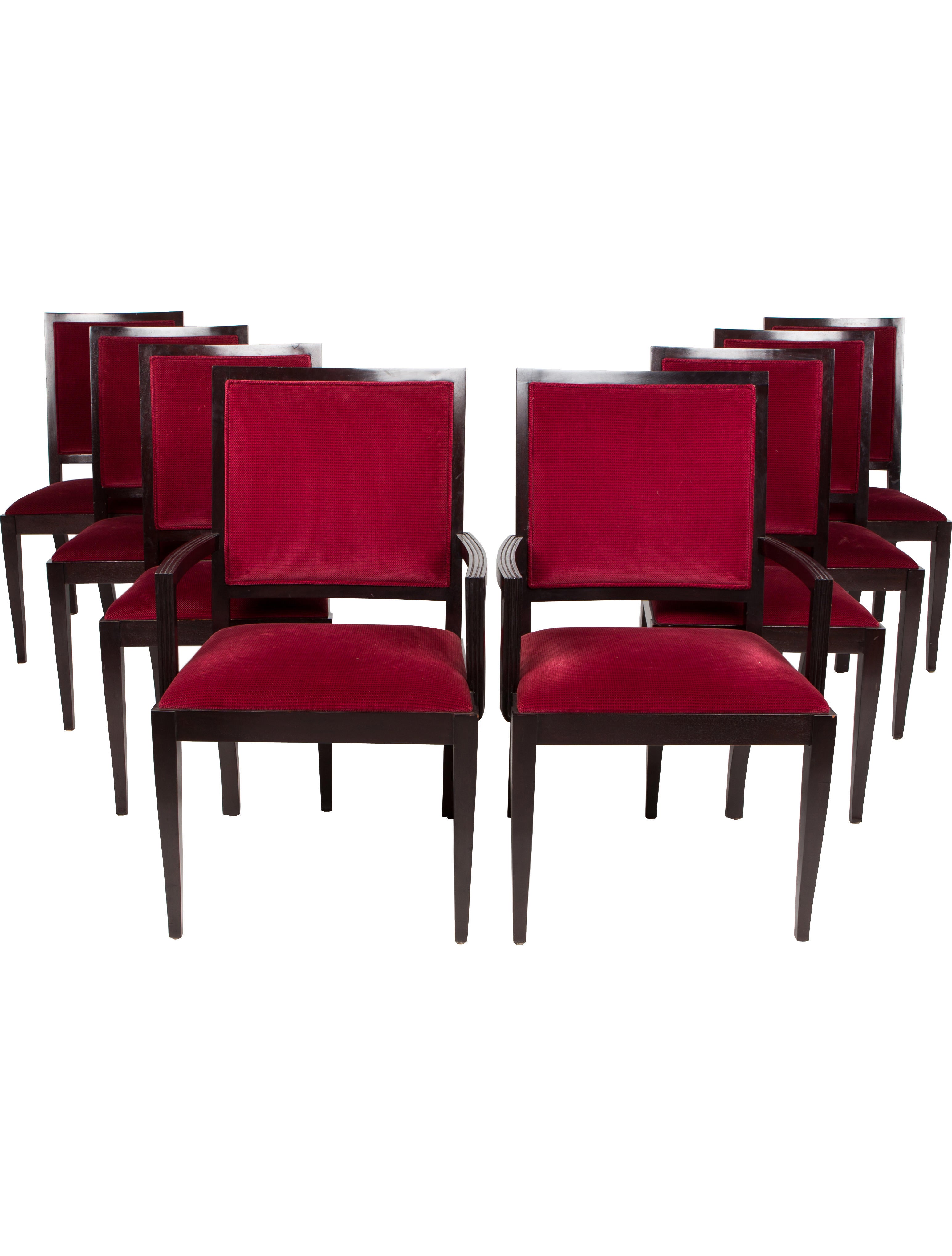 Michael Berman 8-Piece Fontaine Dining Chairs - Black Seating ...