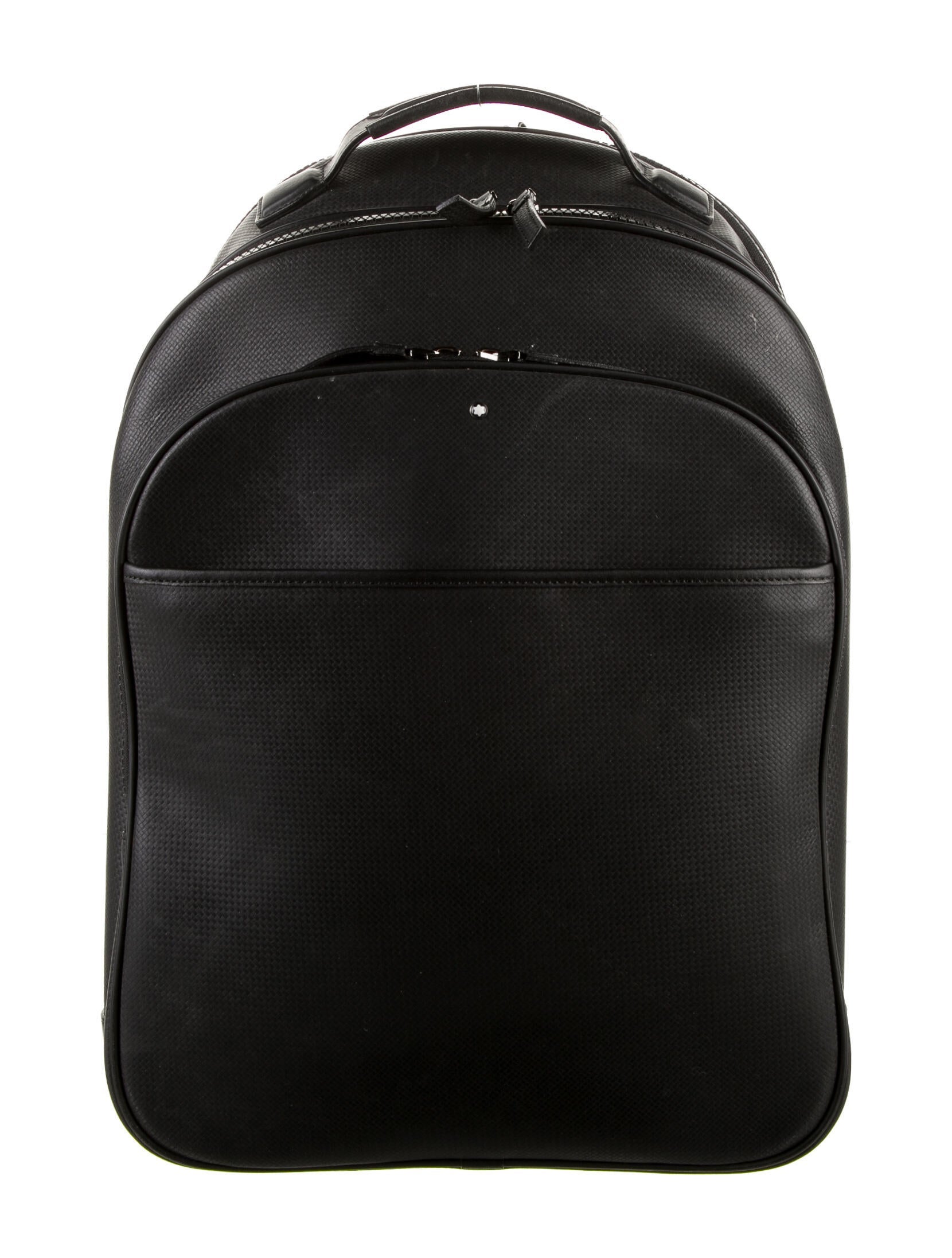 Montblanc Large Leather Backpack - Black Backpacks, Bags - MBL30804 ...