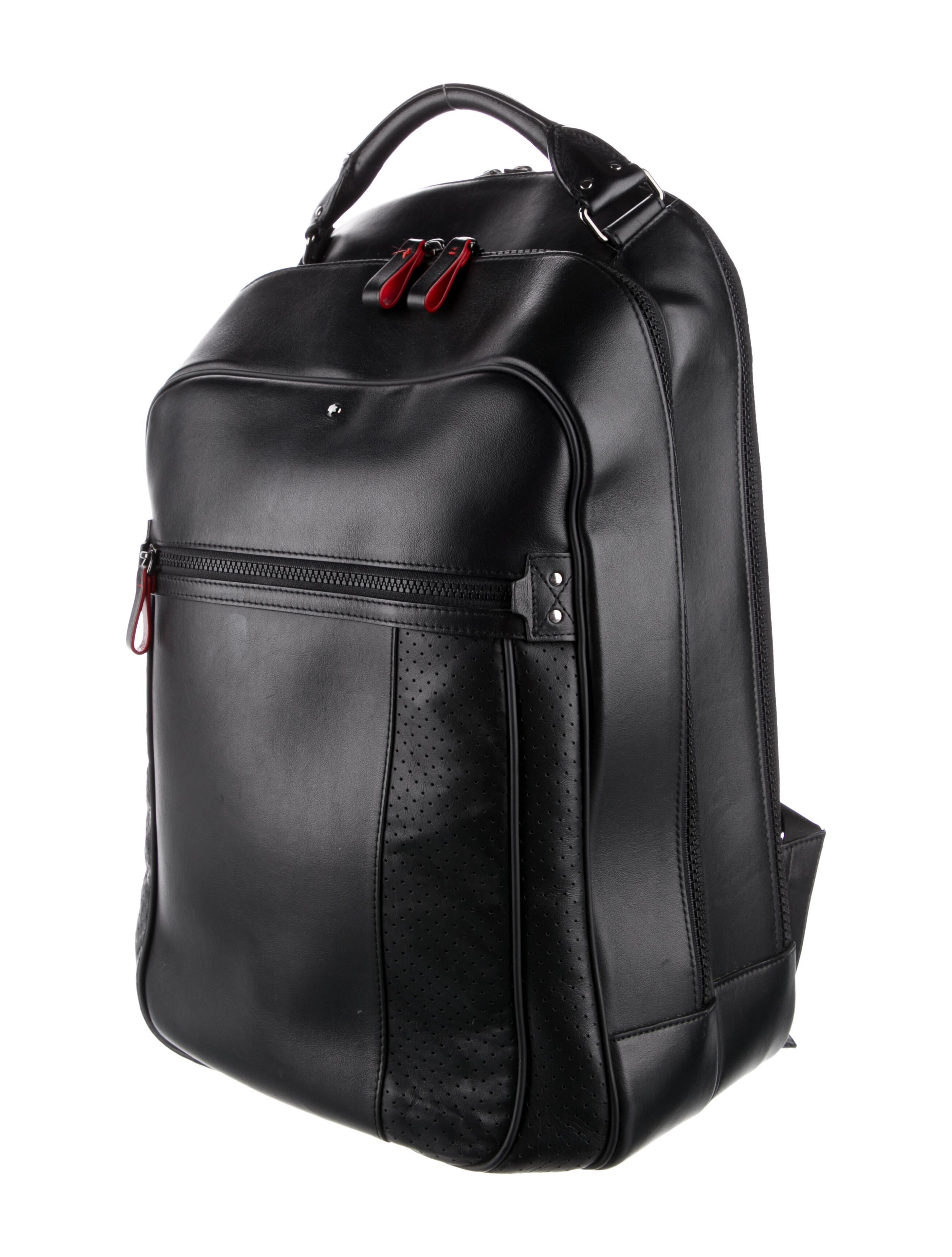 Montblanc Leather Backpack - Black Backpacks, Bags - MBL31402 | The ...
