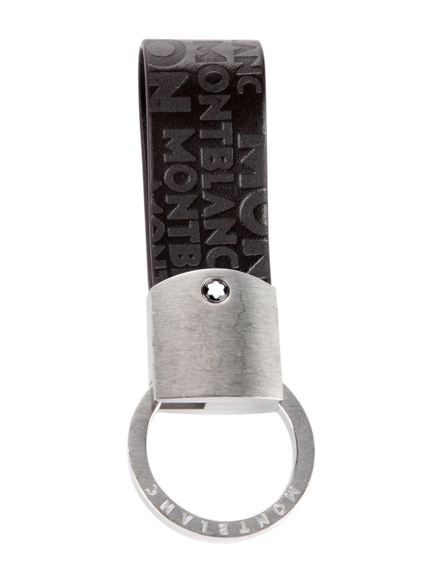 Montblanc Embossed Branded Loop Keychain - Brown Keychains, Accessories ...