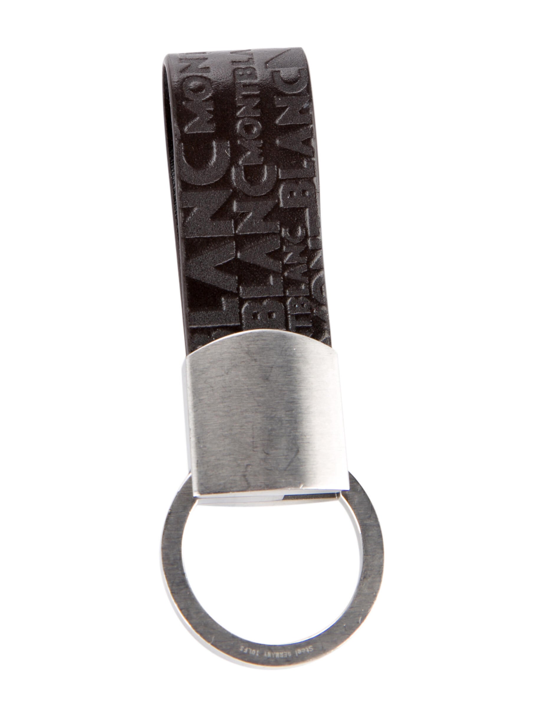Montblanc Embossed Branded Loop Keychain - Brown Keychains, Accessories ...