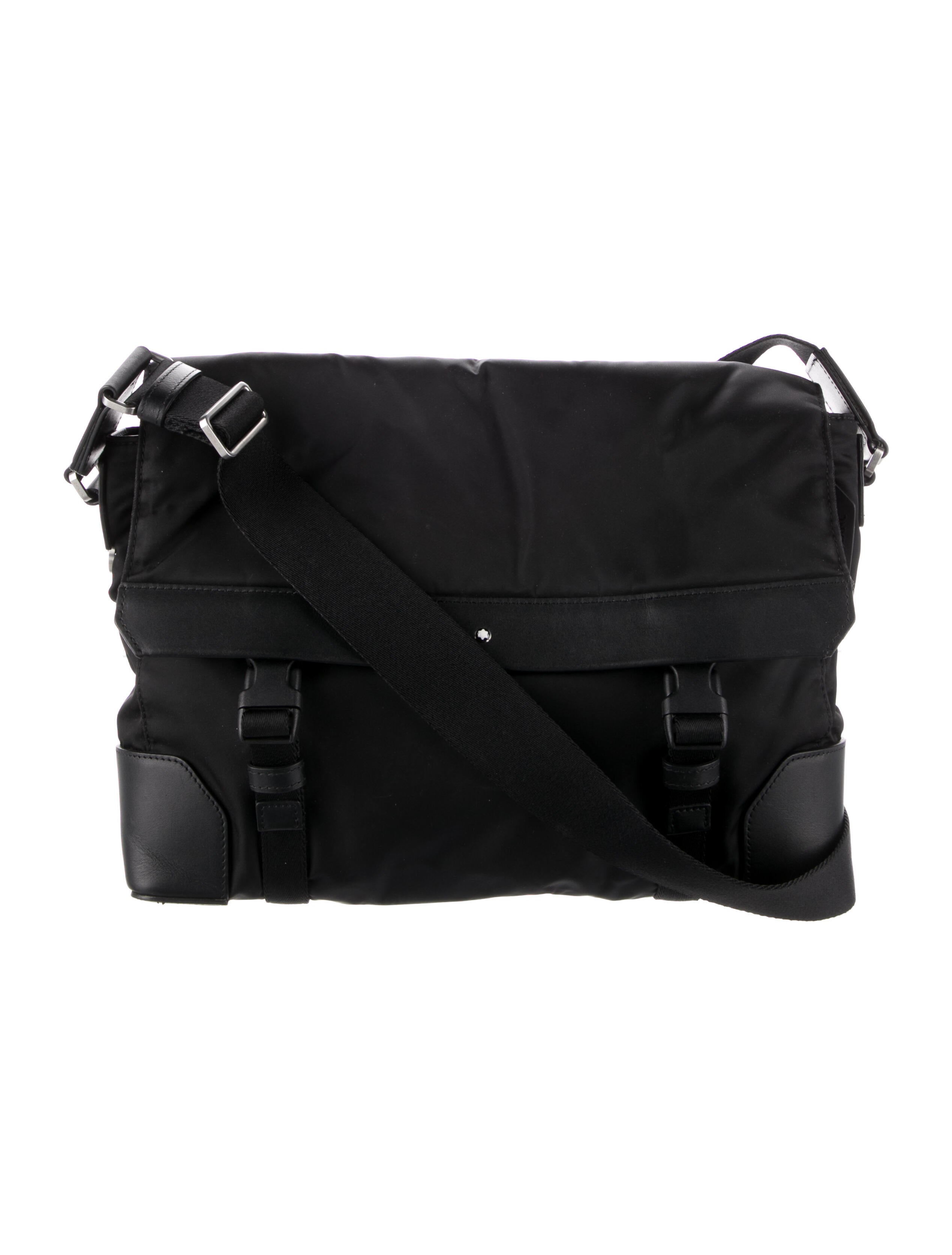 Prada Tessuto & Soft Calf Messenger Bag - Black Messenger Bags, Bags ...