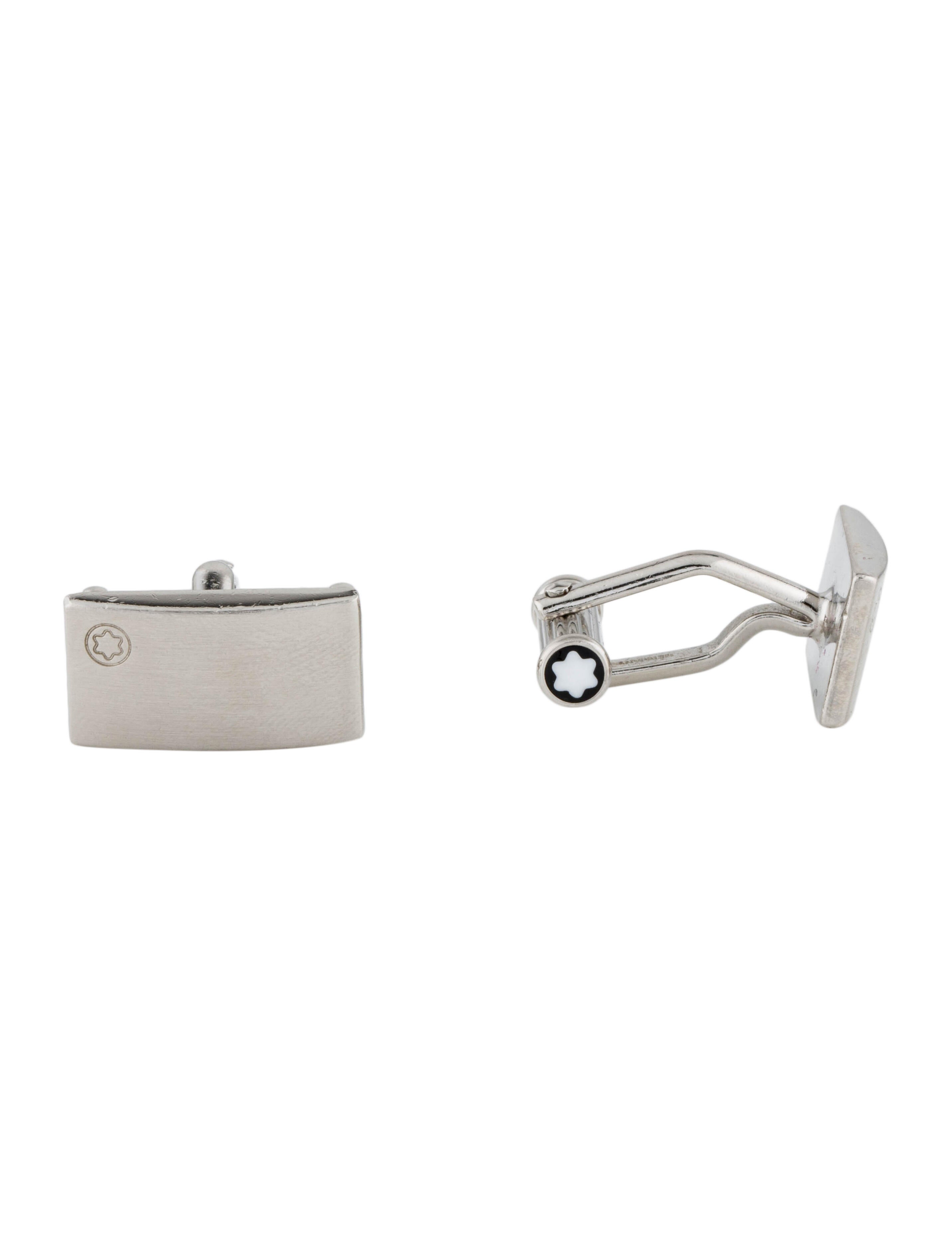 Montblanc Carbon Fiber Logo Cufflinks - Stainless Steel - MBL32873 ...