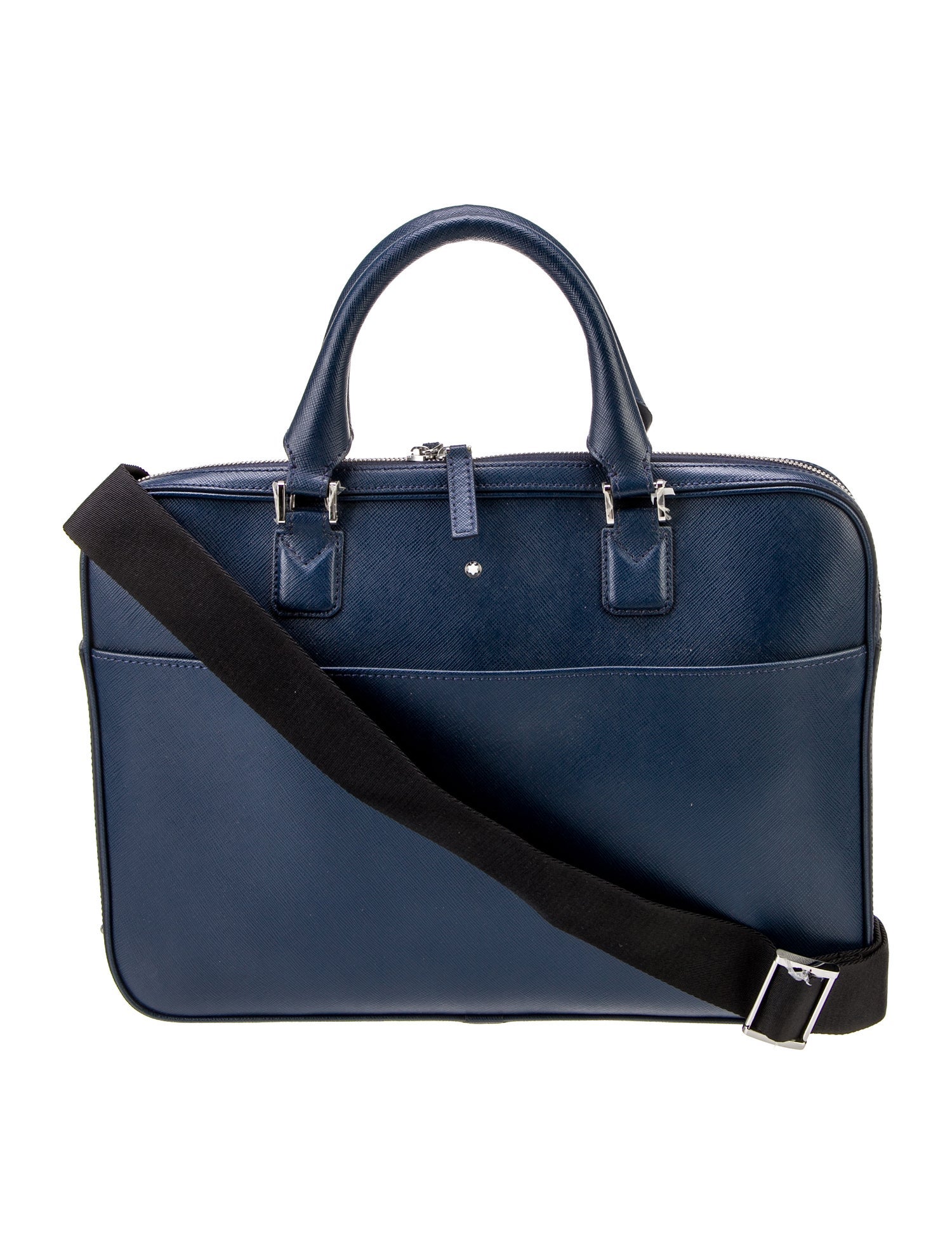 Montblanc Saffiano Leather Briefcase - Blue Briefcases, Bags - MBL33273 ...