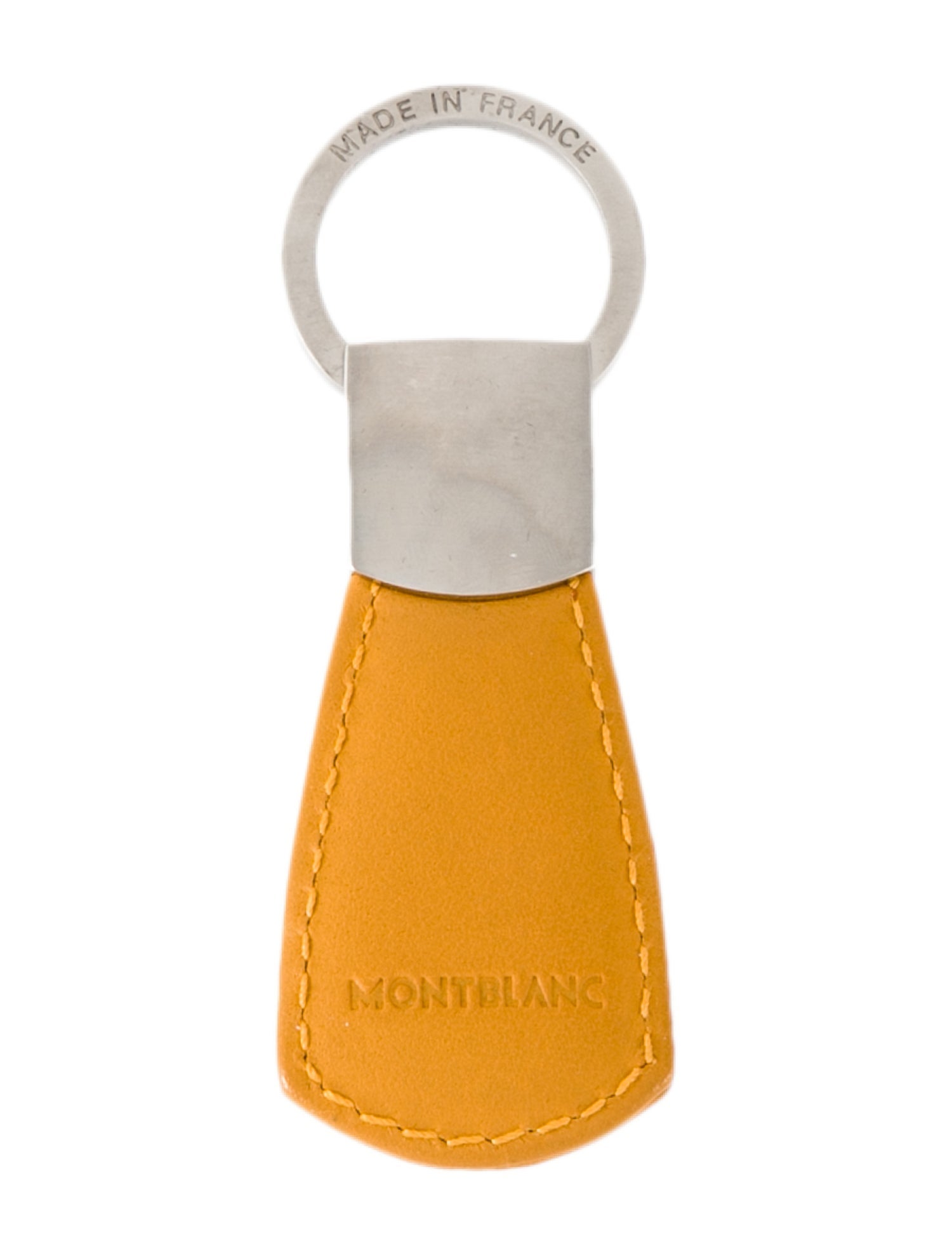 Montblanc Leather Keychain w/ Tags - Yellow Keychains, Accessories ...