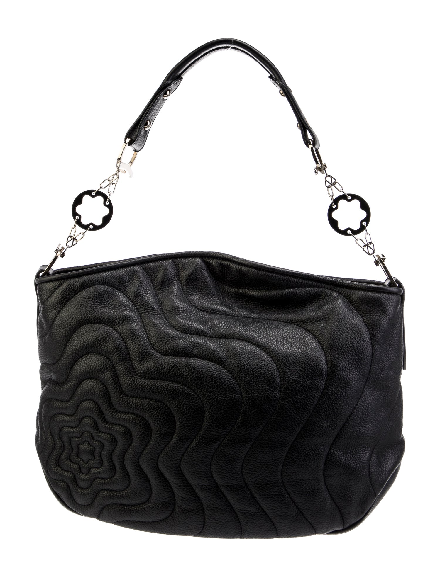 Montblanc Leather Handle Bag - Black Shoulder Bags, Handbags - MBL33992 ...