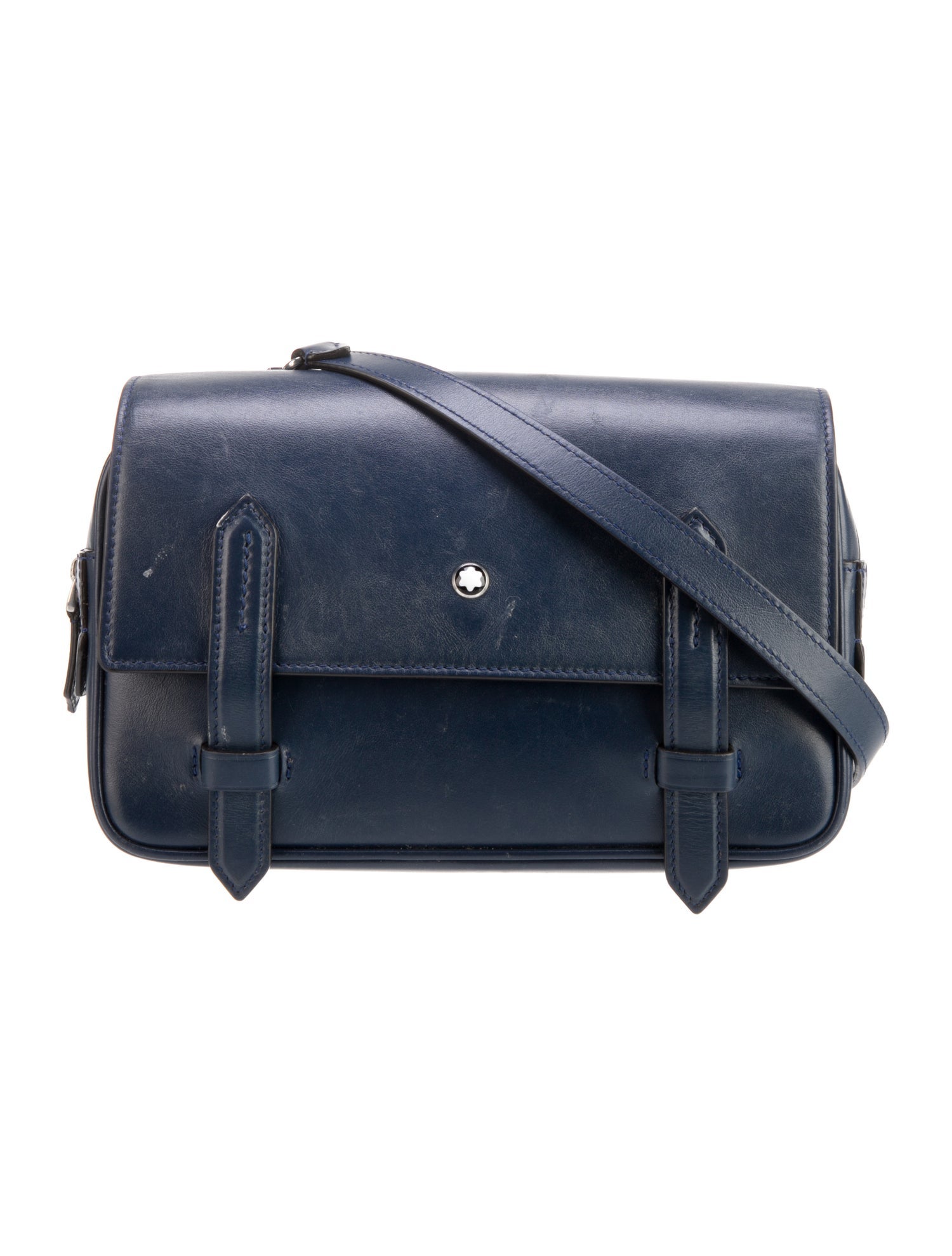 Montblanc Leather Crossbody Bag - Blue Crossbody Bags, Handbags ...