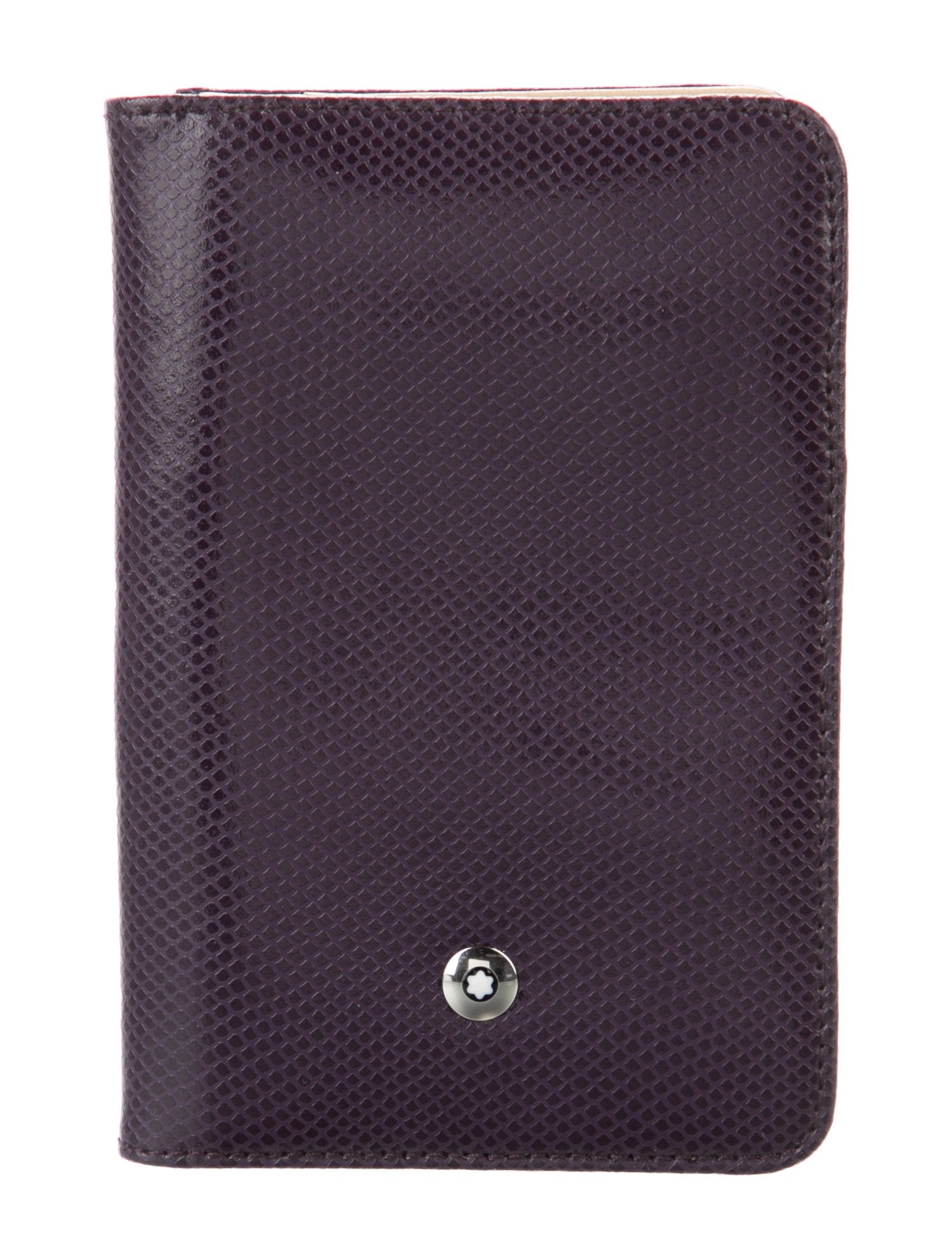 Montblanc Leather Bifold Wallet w/ Tags - Purple Wallets, Accessories ...