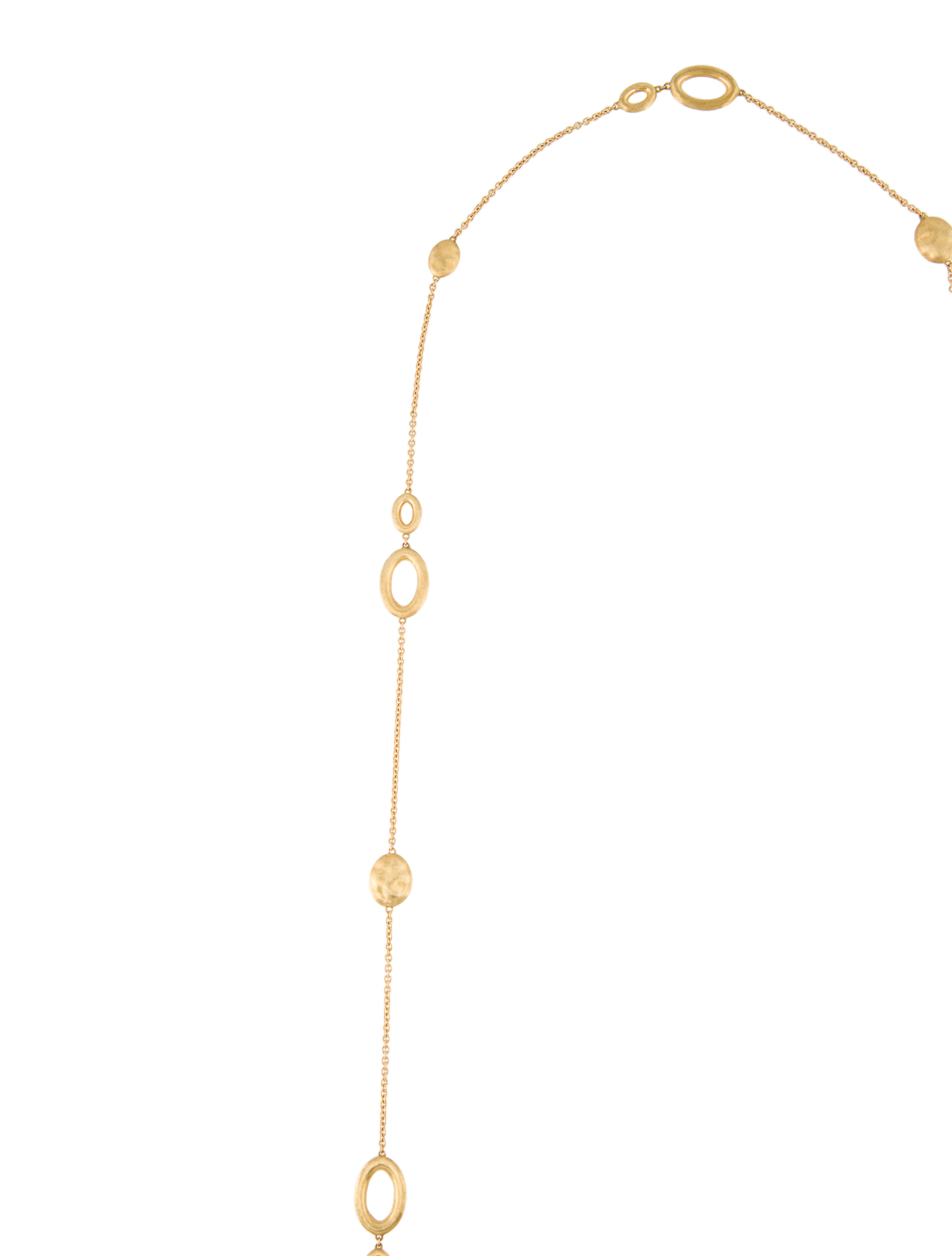 Marco Bicego 18K Station Chain Necklace - 18K Yellow Gold Station ...