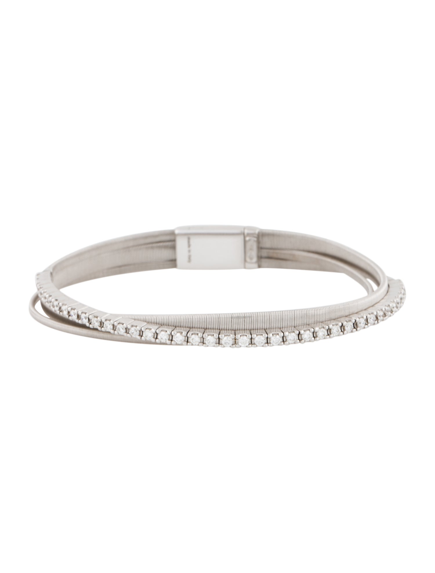 Marco Bicego 18K Diamond Multistrand Bracelet - 18K White Gold ...