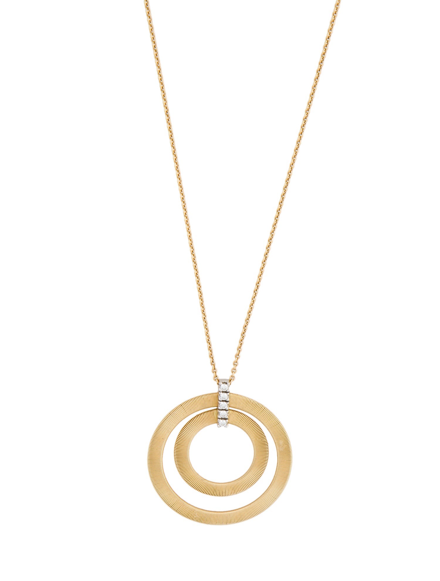 Van Cleef & Arpels Mother of Pearl Vintage Alhambra Pendant Necklace - 18K Yellow Gold Pendant ...