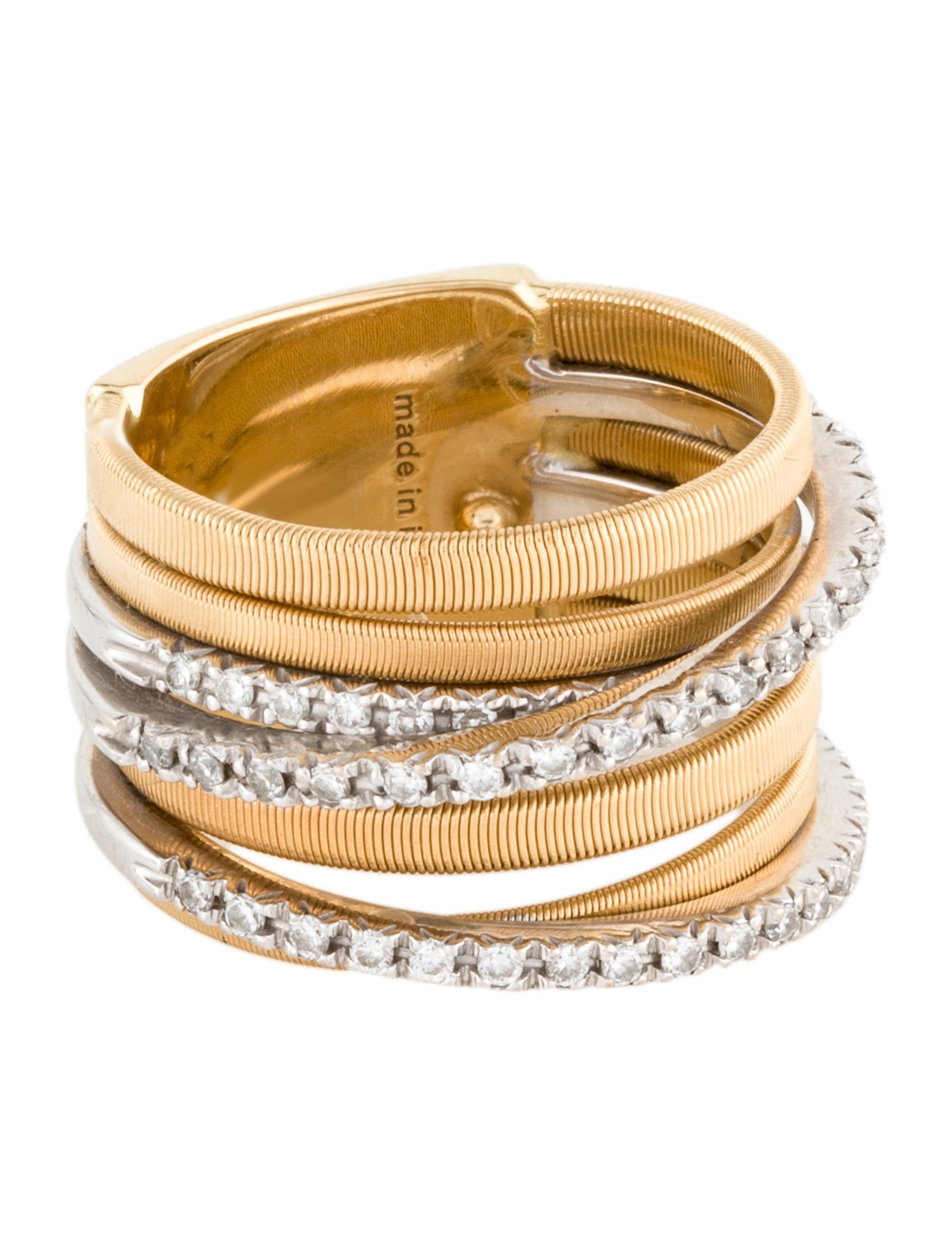 Hermès 18K Diamond Alchimie Hermes Ring - 18K Rose Gold Band, Rings ...