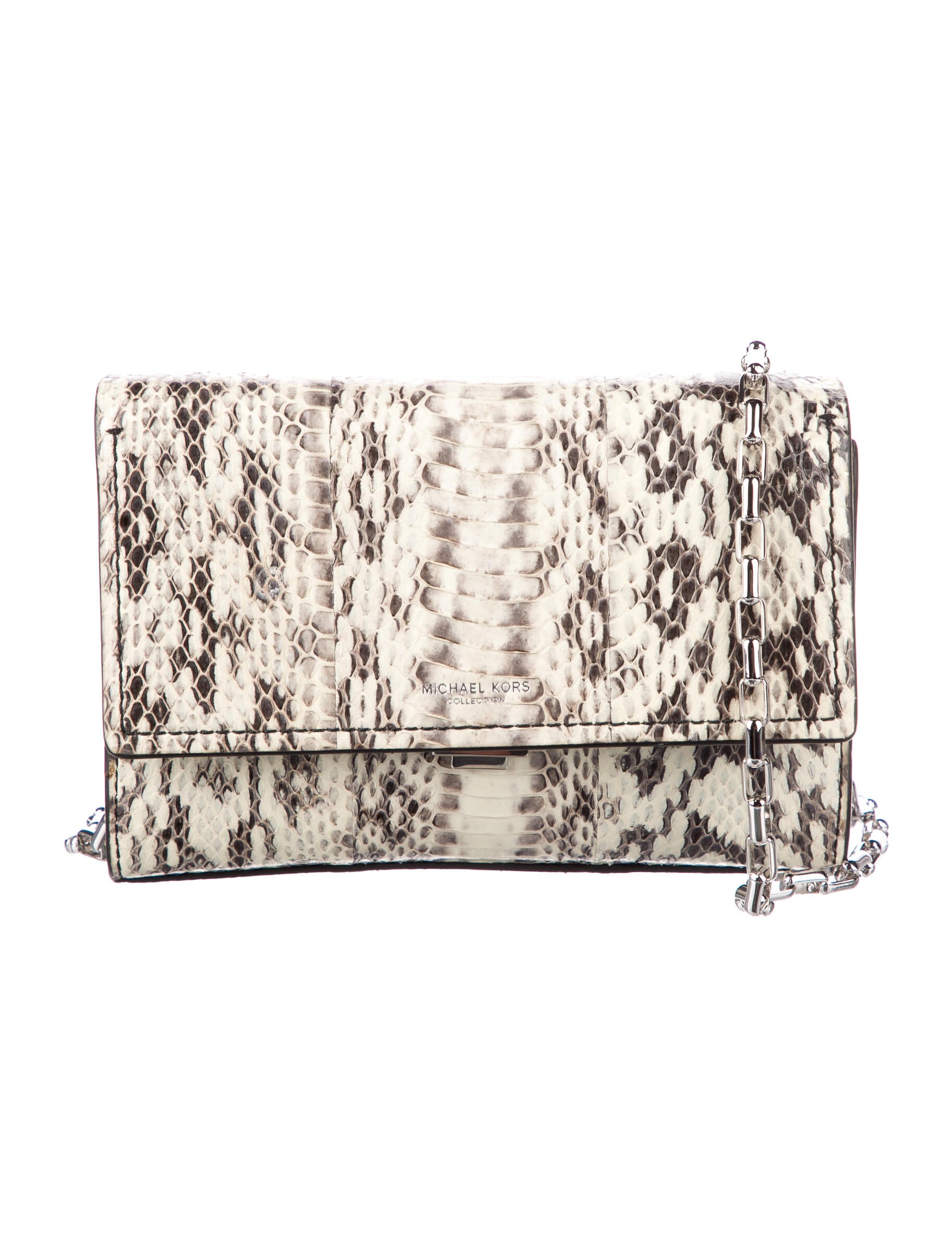 Michael Kors Collection Snakeskin Crossbody Bag - Brown Crossbody Bags ...
