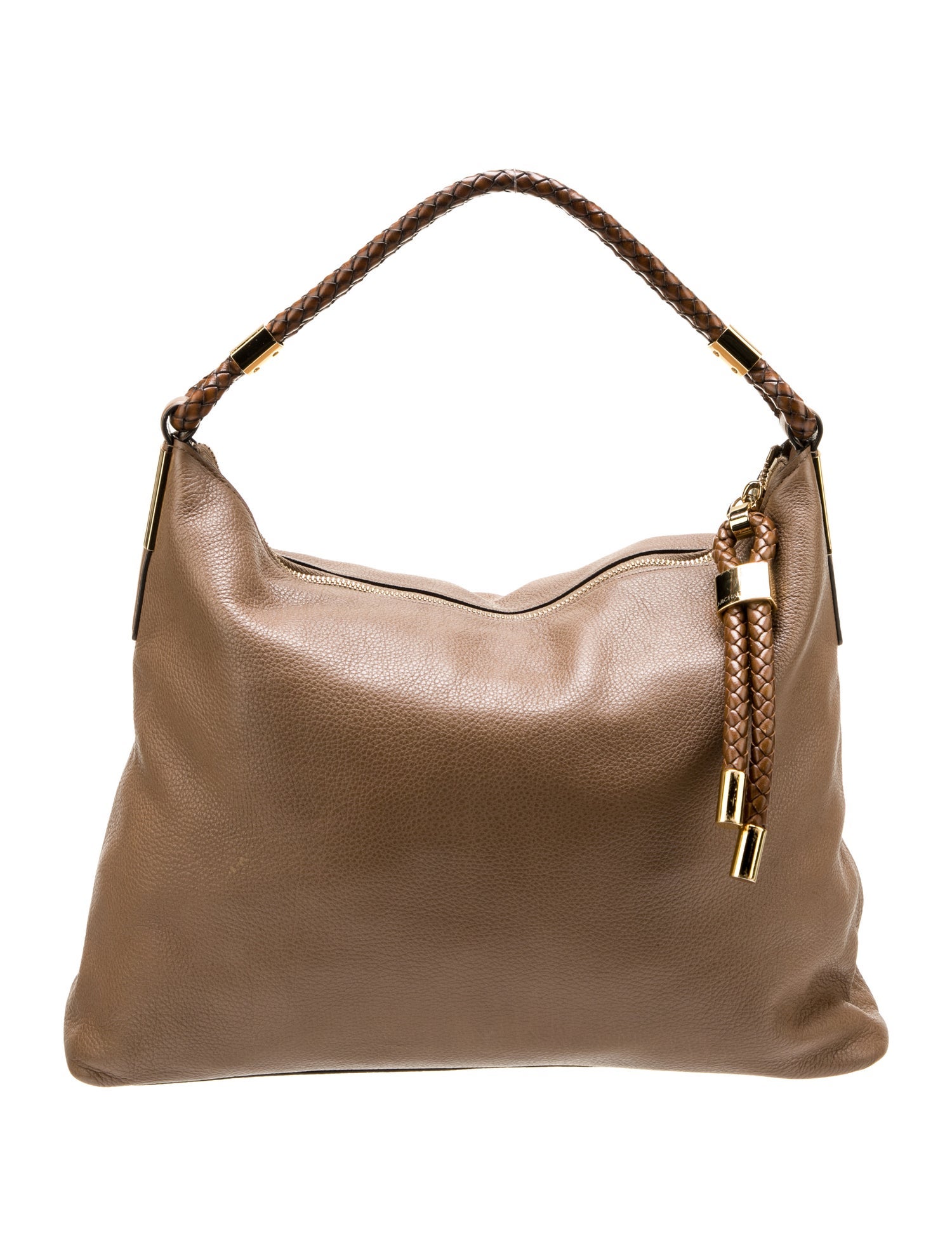 Michael Michael Kors Studded Leather Hobo Bag - Neutrals Hobos ...