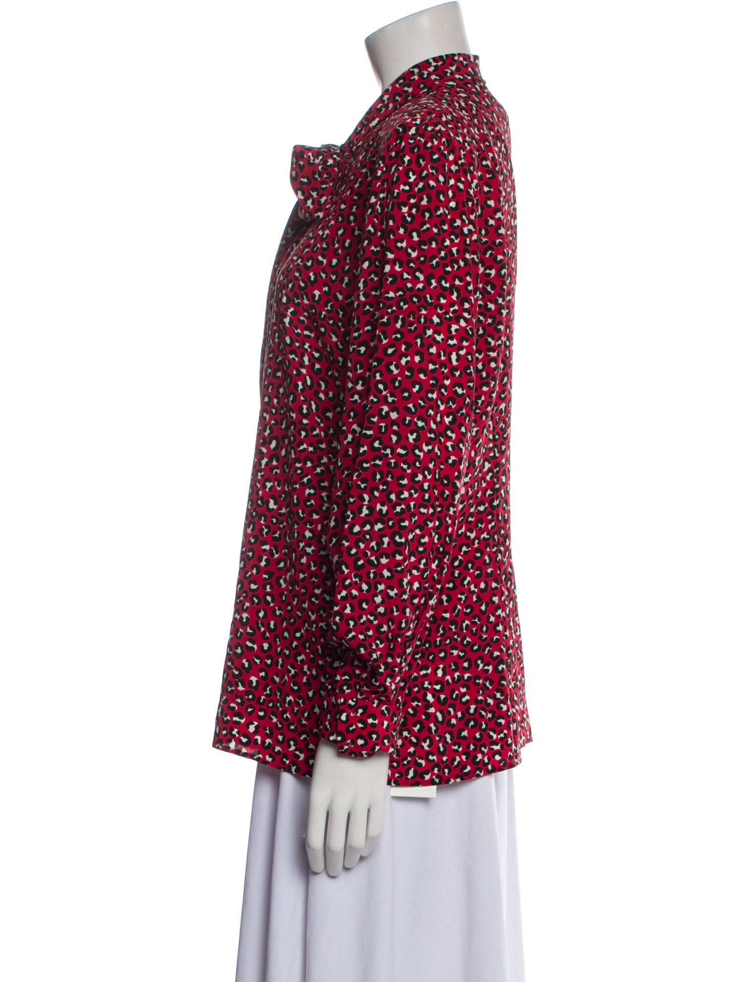 Escada Silk Floral Print Blouse w/ Tags - Pink Tops, Clothing ...