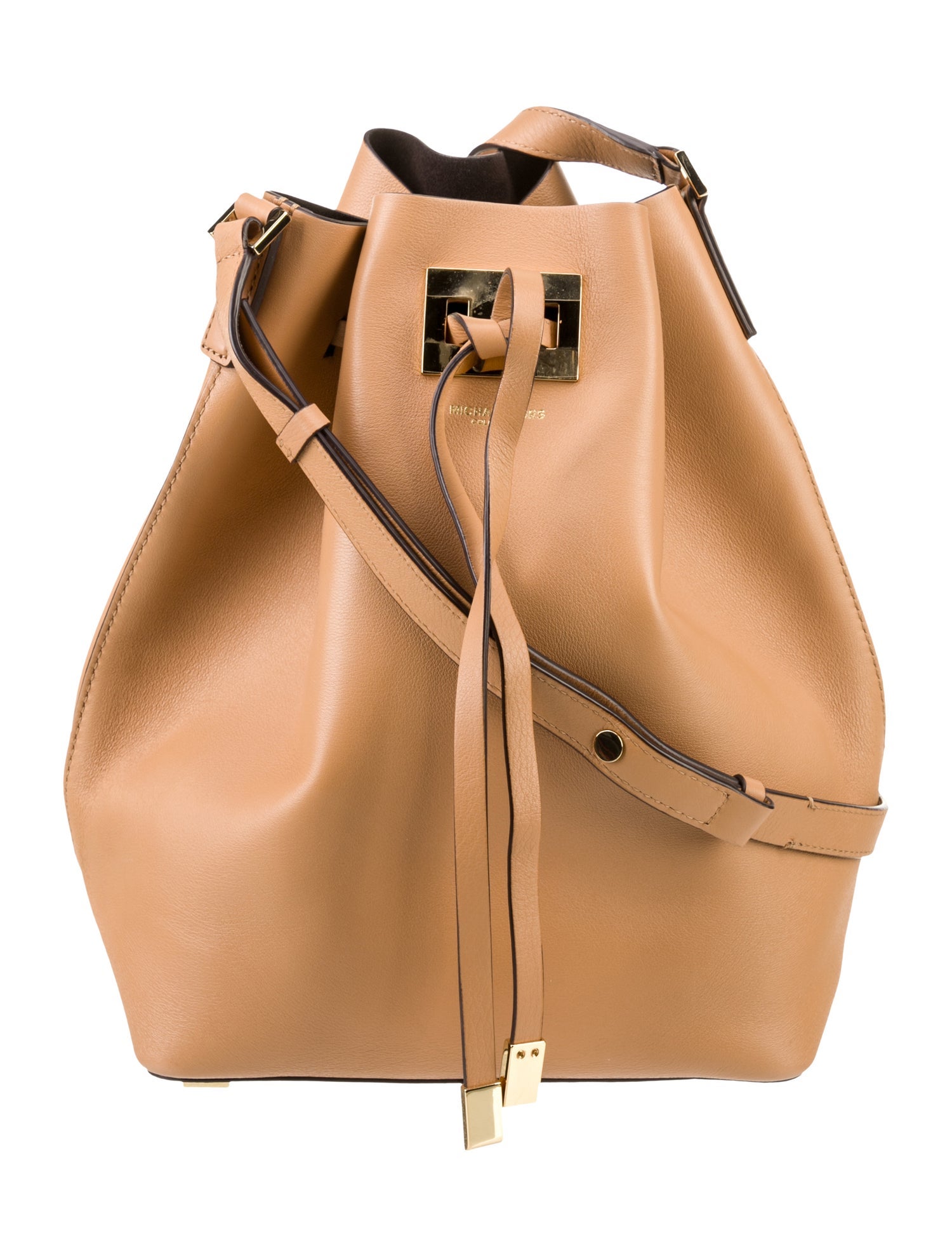 Michael Kors Collection Leather Bucket Bag - Neutrals Crossbody Bags ...