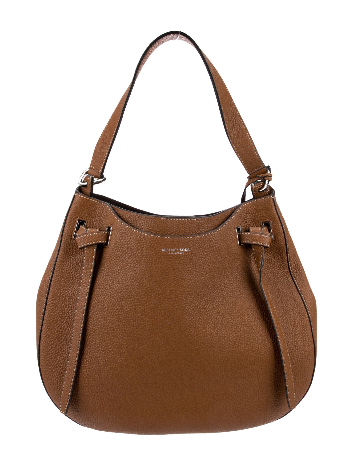 Michael Kors Collection Leather Shoulder Bag w/ Tags - Brown Shoulder ...