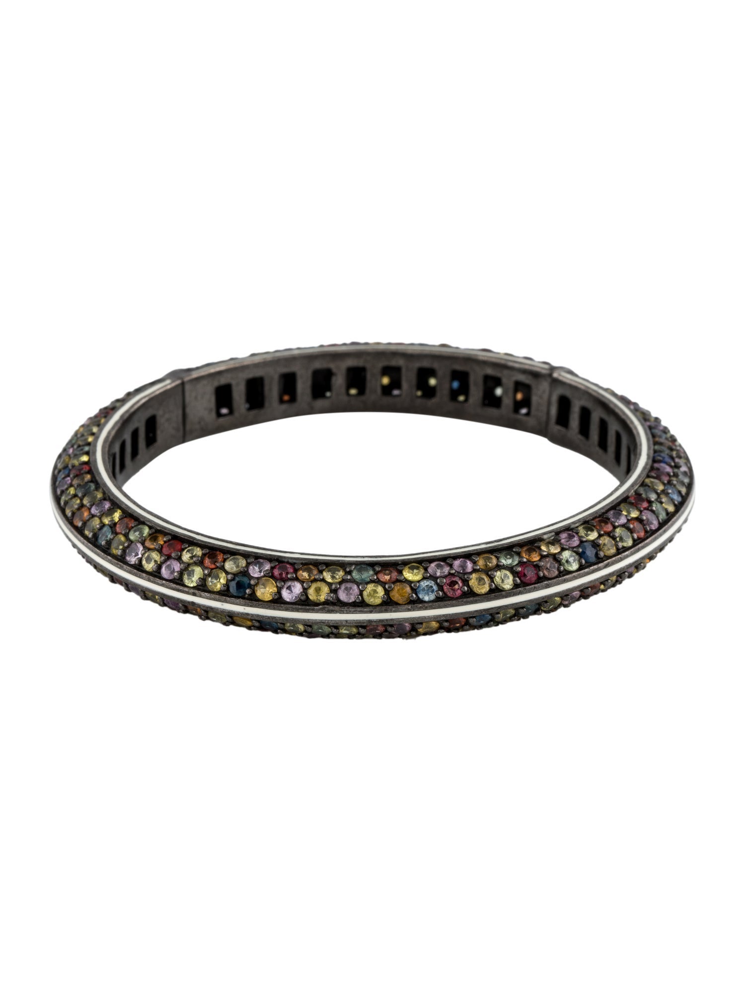 MCL by Matthew Campbell Laurenza Multicolor Sapphire & Enamel Orbit ...