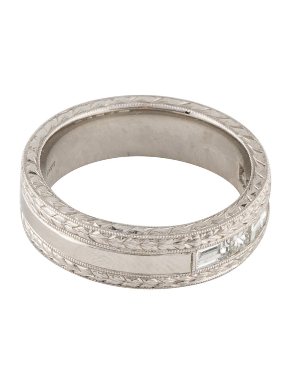 Michael Beaudry Platinum Diamond Band - 900 Platinum Band, Rings ...