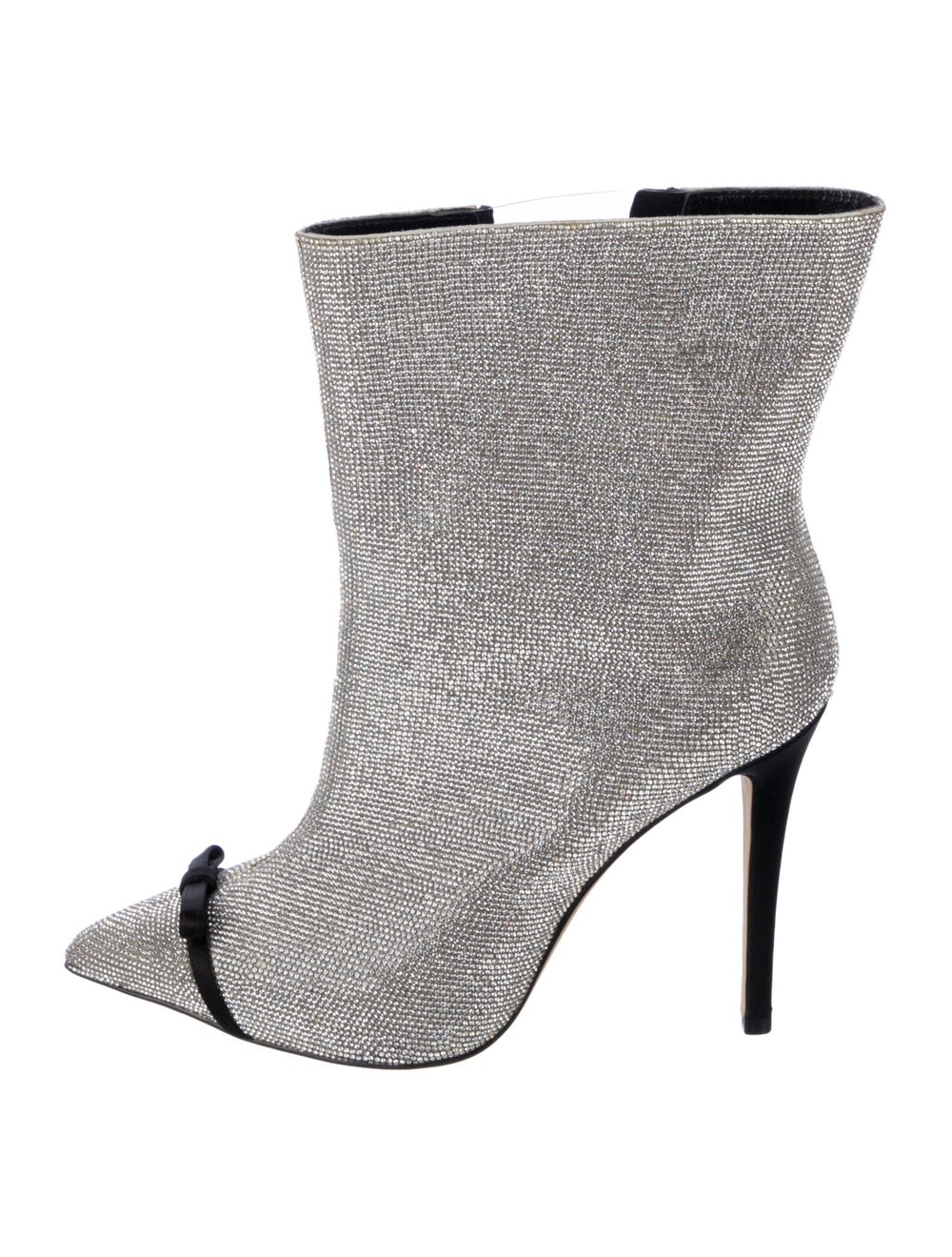 Marco De Vincenzo Crystal Crystal Embellishments Boots - Metallic Boots ...