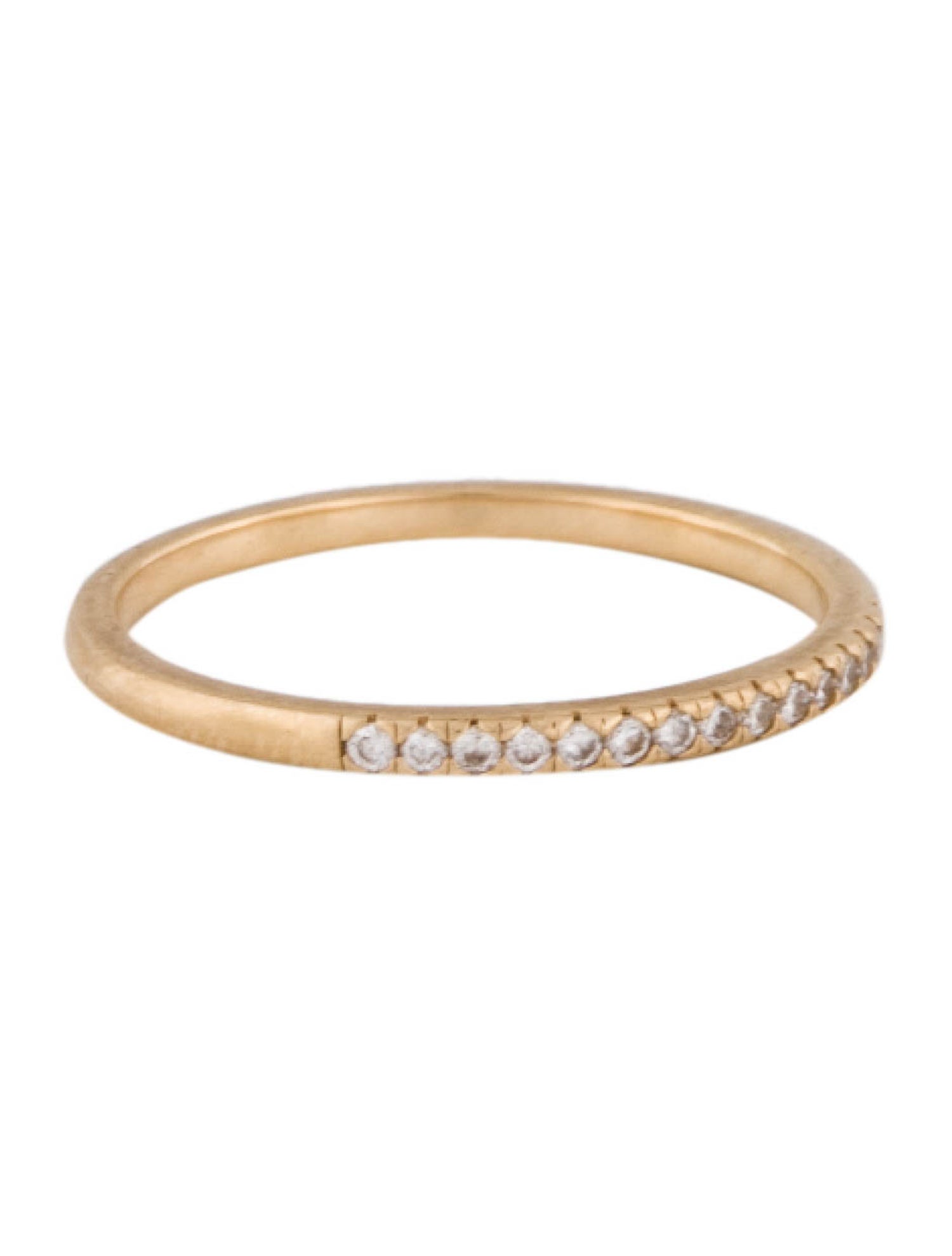 Mejuri 14K Diamond Team Ring - 14K Yellow Gold Band, Rings - MEJUR21685 ...